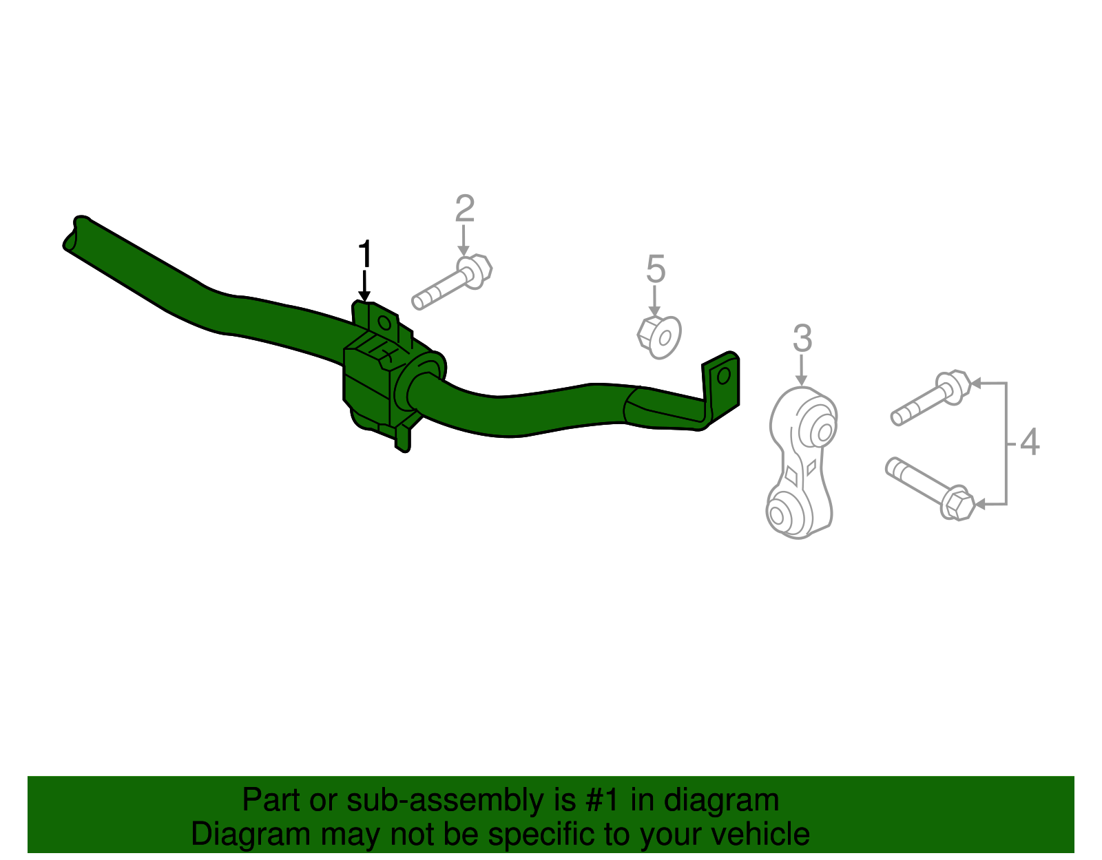 4G0-511-305-M - Stabilizer Bar 2012-2024 Audi | Audi OEM Parts