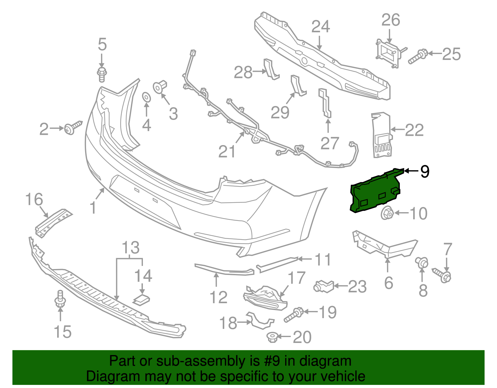 86651-F6000 - Lower Bracket 2017-2019 Kia Cadenza | Kia.Parts Store