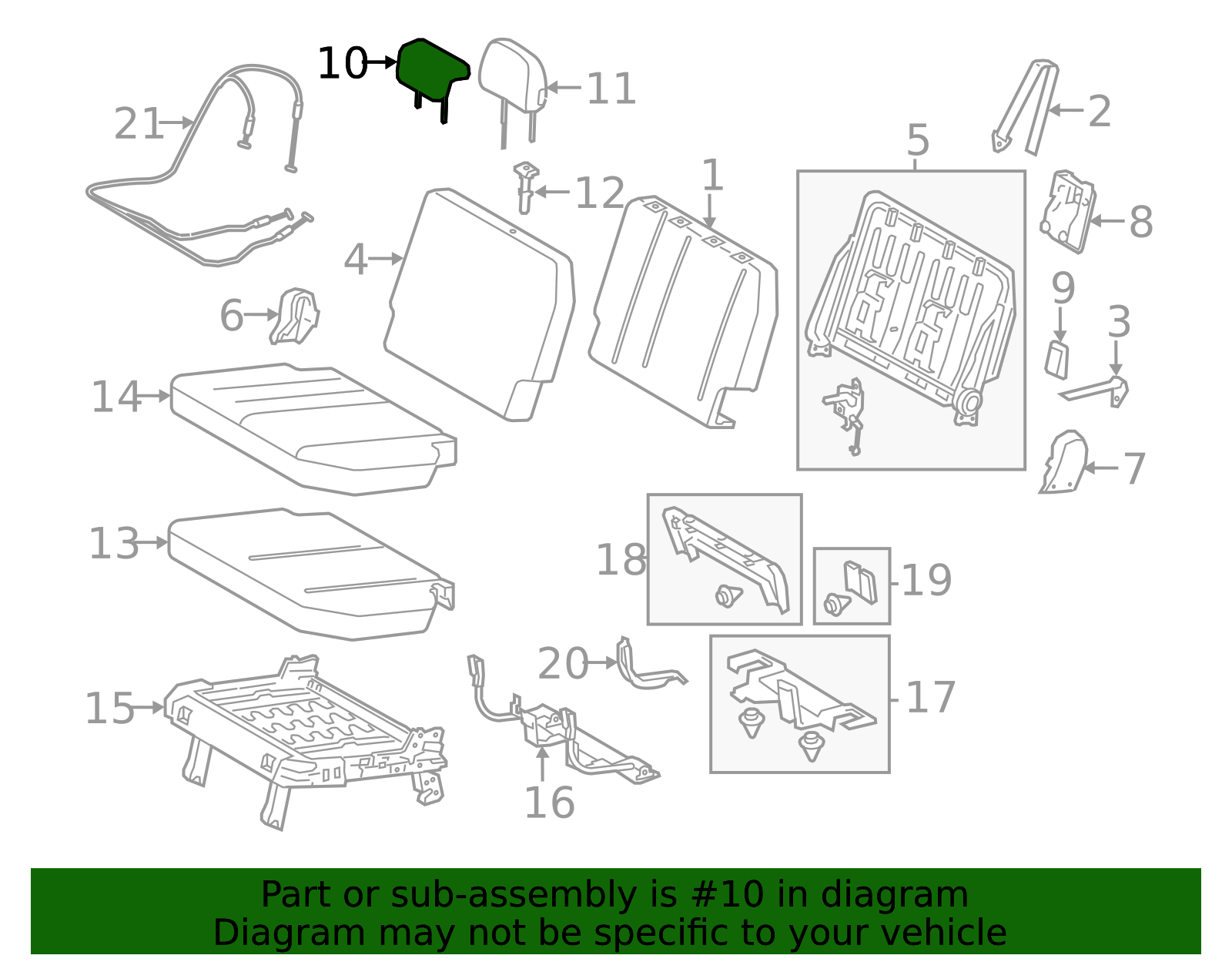 71960-08030-E3 - Headrest 2011-2014 Toyota Sienna | Norm Reeves Toyota ...