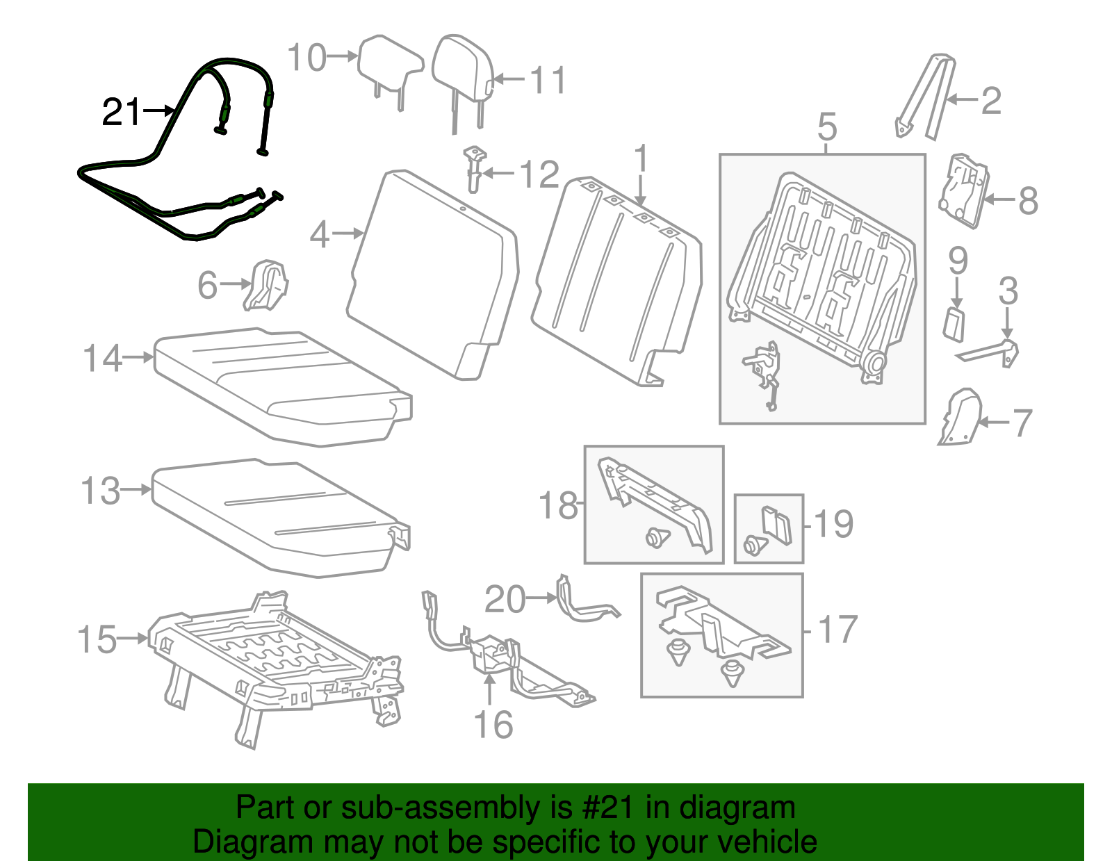 72069-08021 - Cable 2015-2020 Toyota Sienna | Toyota San Diego Parts