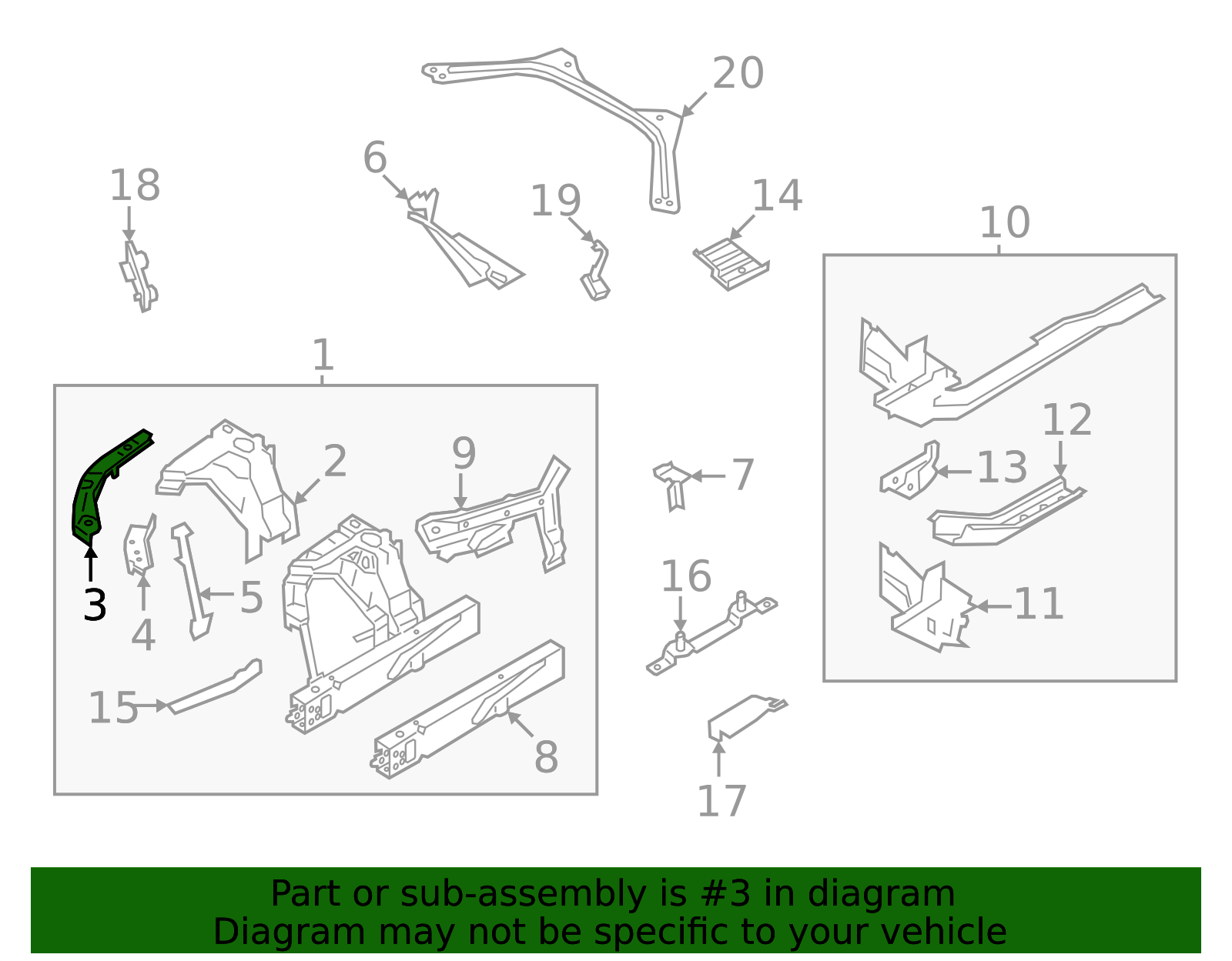 41008495745 - 2019-2025 BMW Upper Rail (41-00-8-495-745) | BMW of South ...