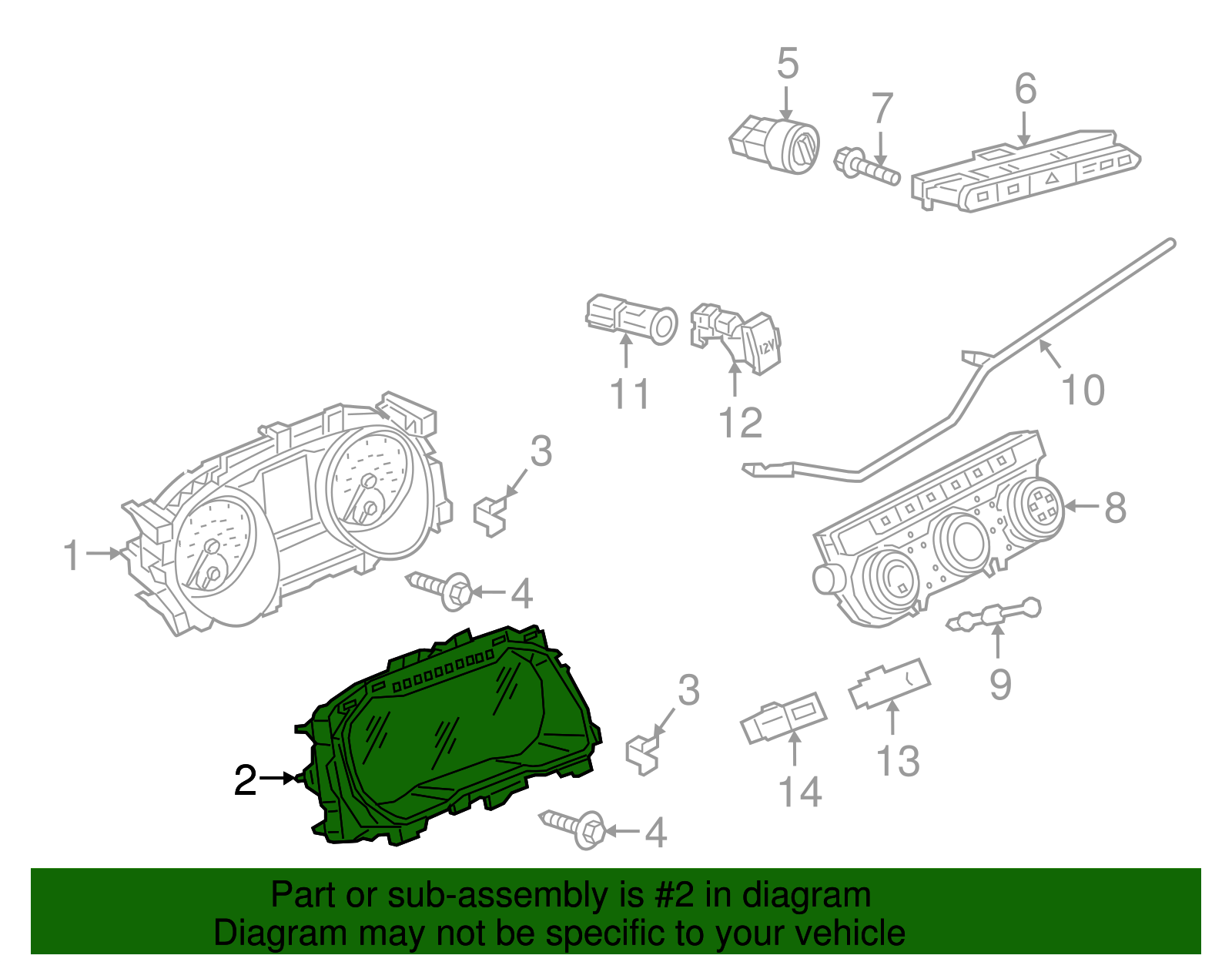 3CN-920-891-A - Cluster Assembly - 2018 2019 Volkswagen Atlas | World ...