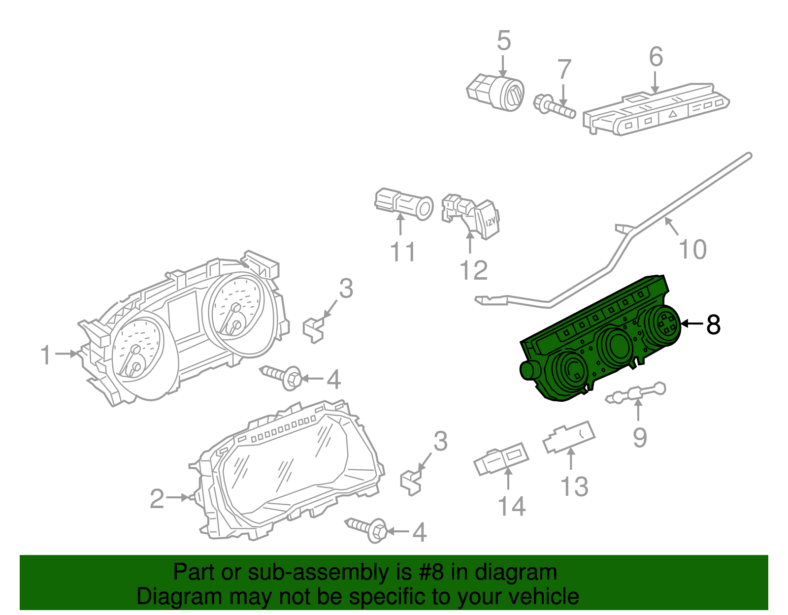 3CN-907-426-F-WZU - 2020-2023 Volkswagen Atlas - Dash Control Unit ...