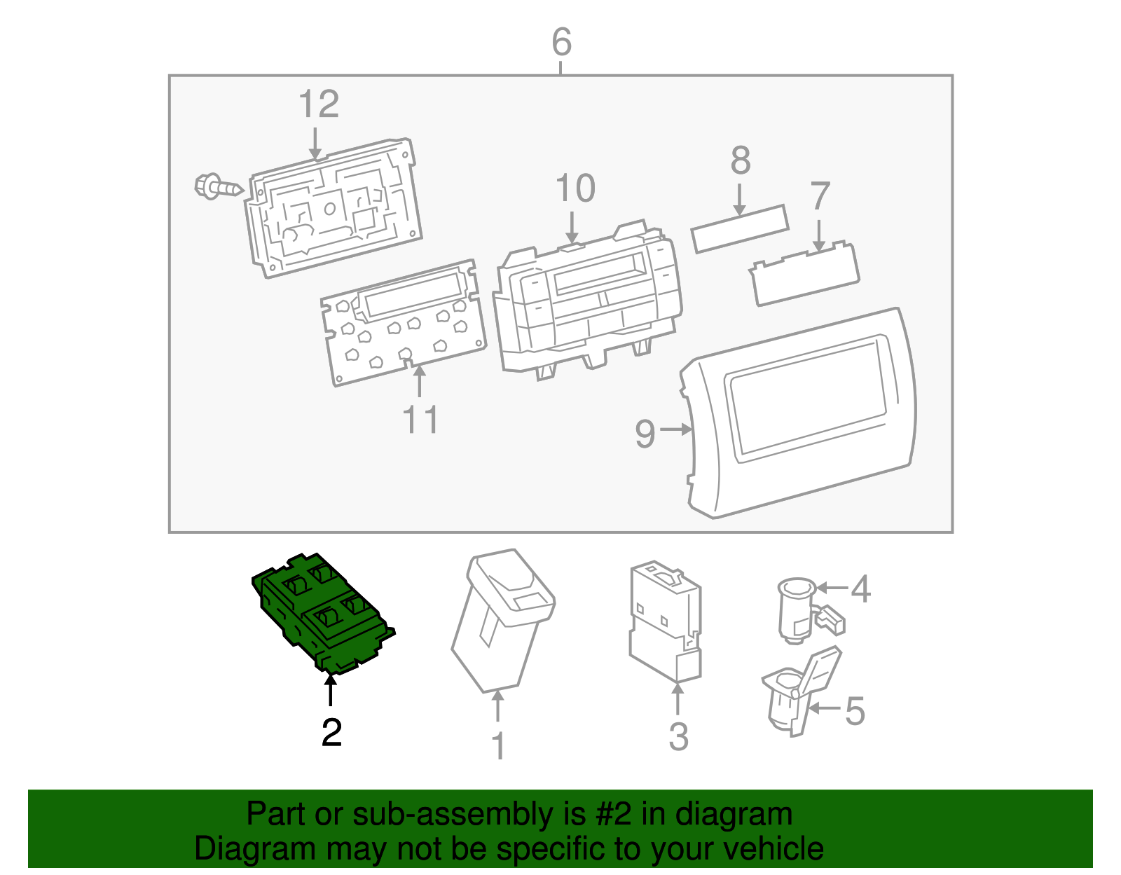 2010-2019 Lexus GX460 Combo Switch 84970-60090 | OEM Parts Online