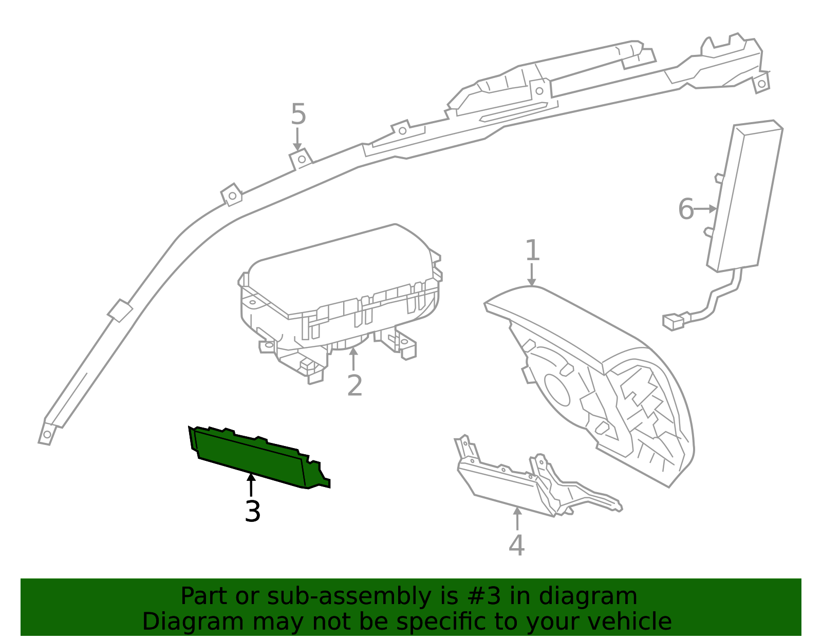2022-2026 Toyota Instrument Panel Air Bag 73990-0C020-C0 | OEM Parts Online