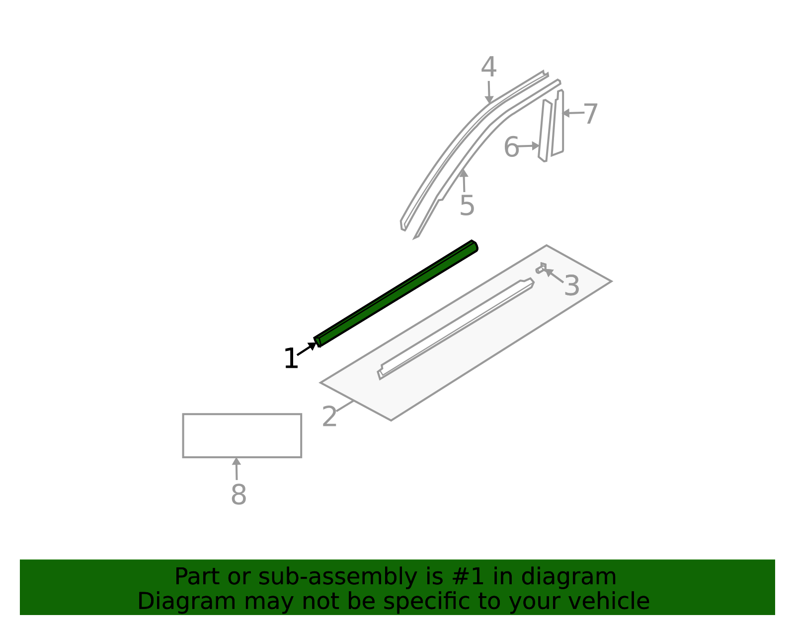GP9A-51-RA0E-08 - Body Side Molding - 2006-2007 Mazda 6 | Mazda OEM ...