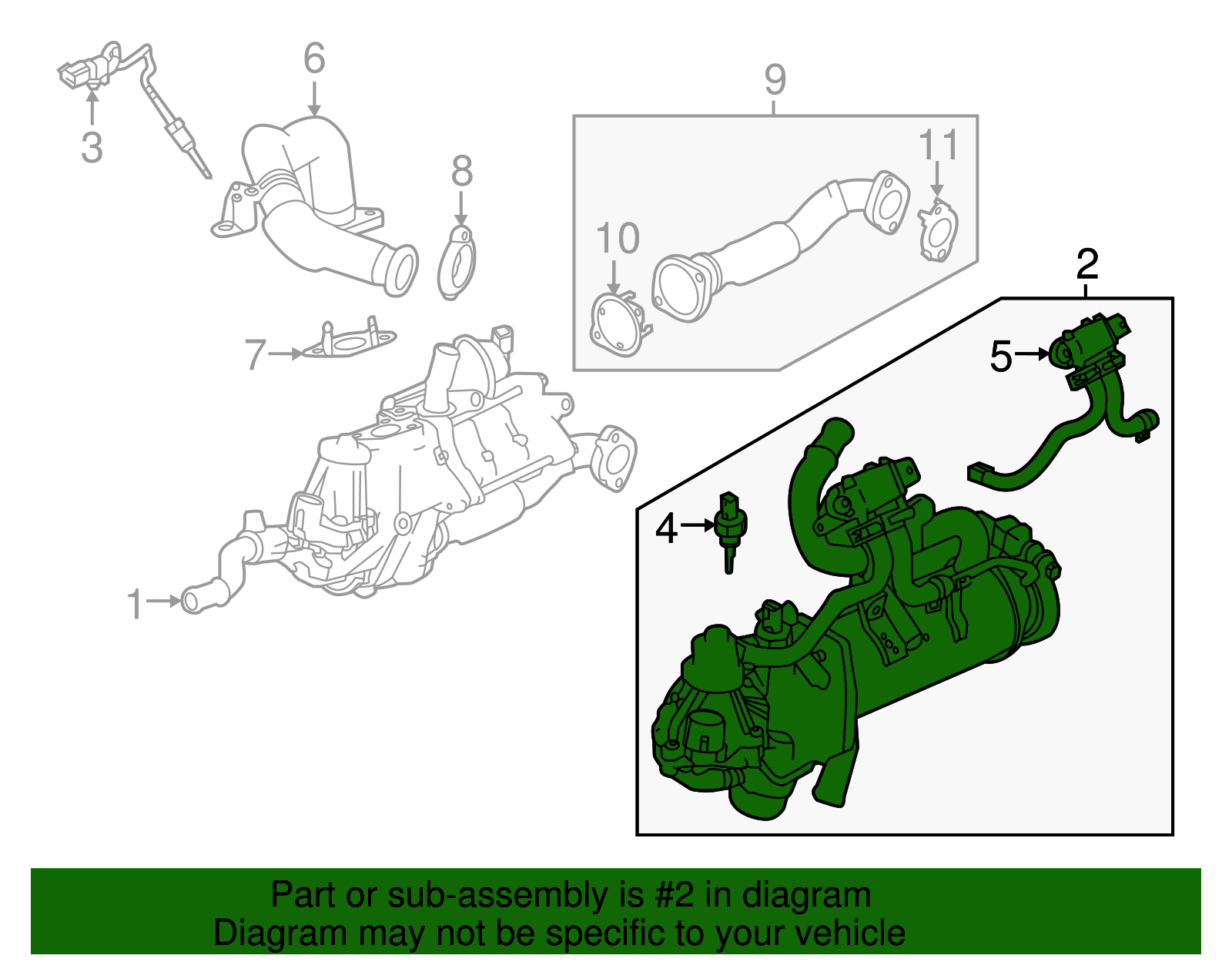 2015-2021 Land Rover Egr Cooler LR069681 | OEM Parts Online