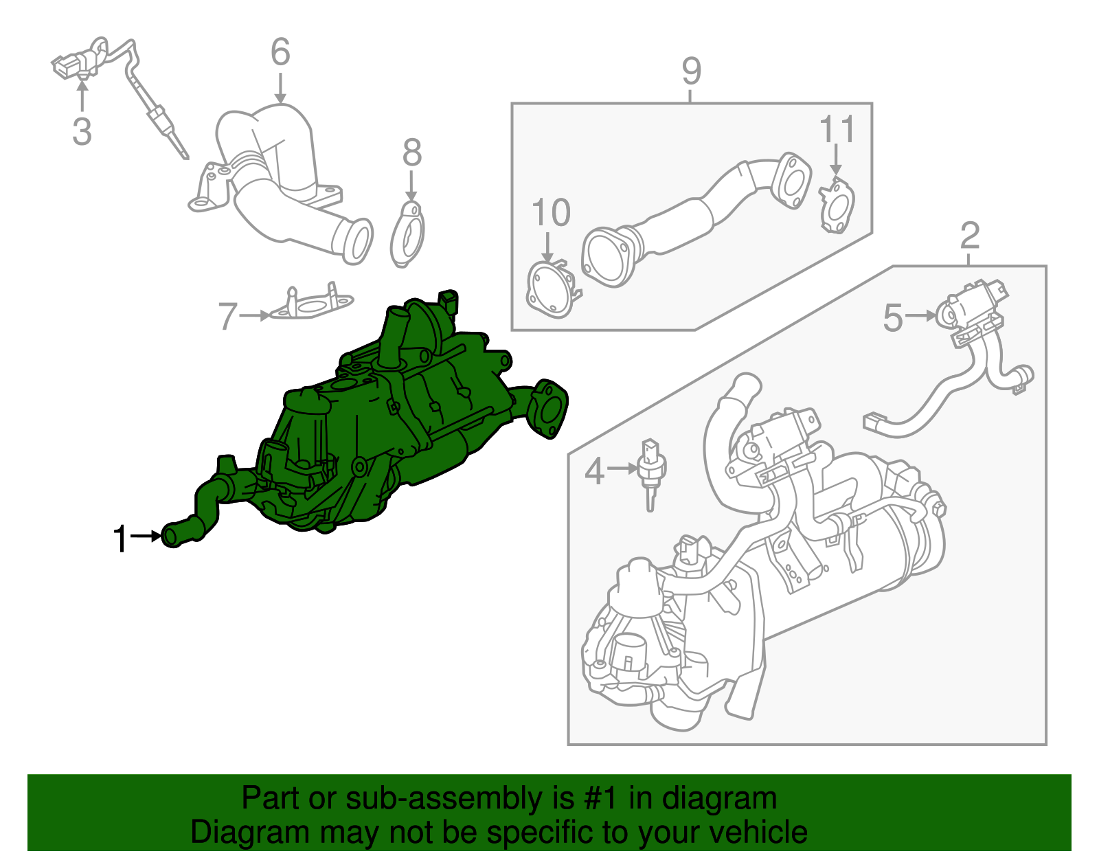 2015-2021 Land Rover Egr Cooler LR063122 | OEM Parts Online