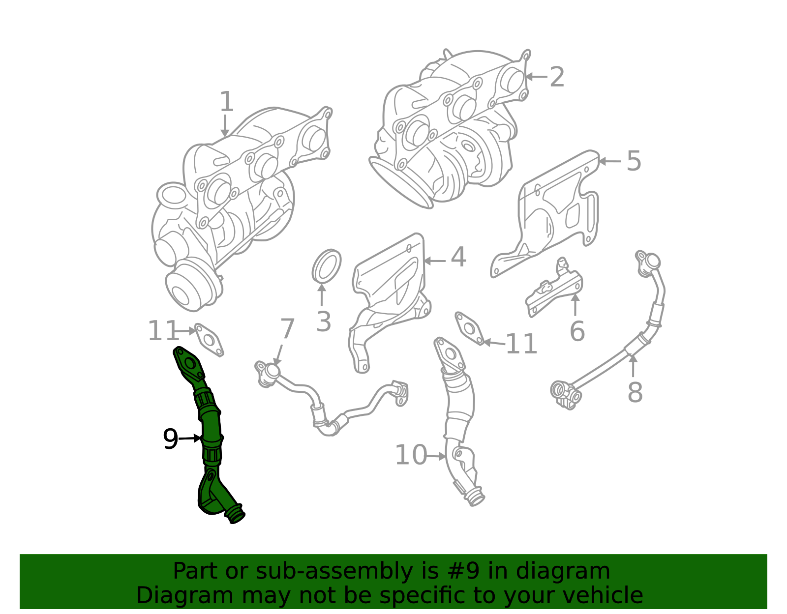 11427563713 - 2007-2013 BMW Oil Outlet Tube (11-42-7-563-713) | BMW of ...