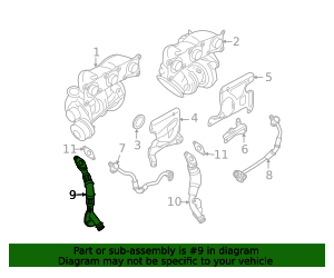 11427563713 - 2007-2013 BMW Oil Outlet Tube (11-42-7-563-713) | BMW of ...