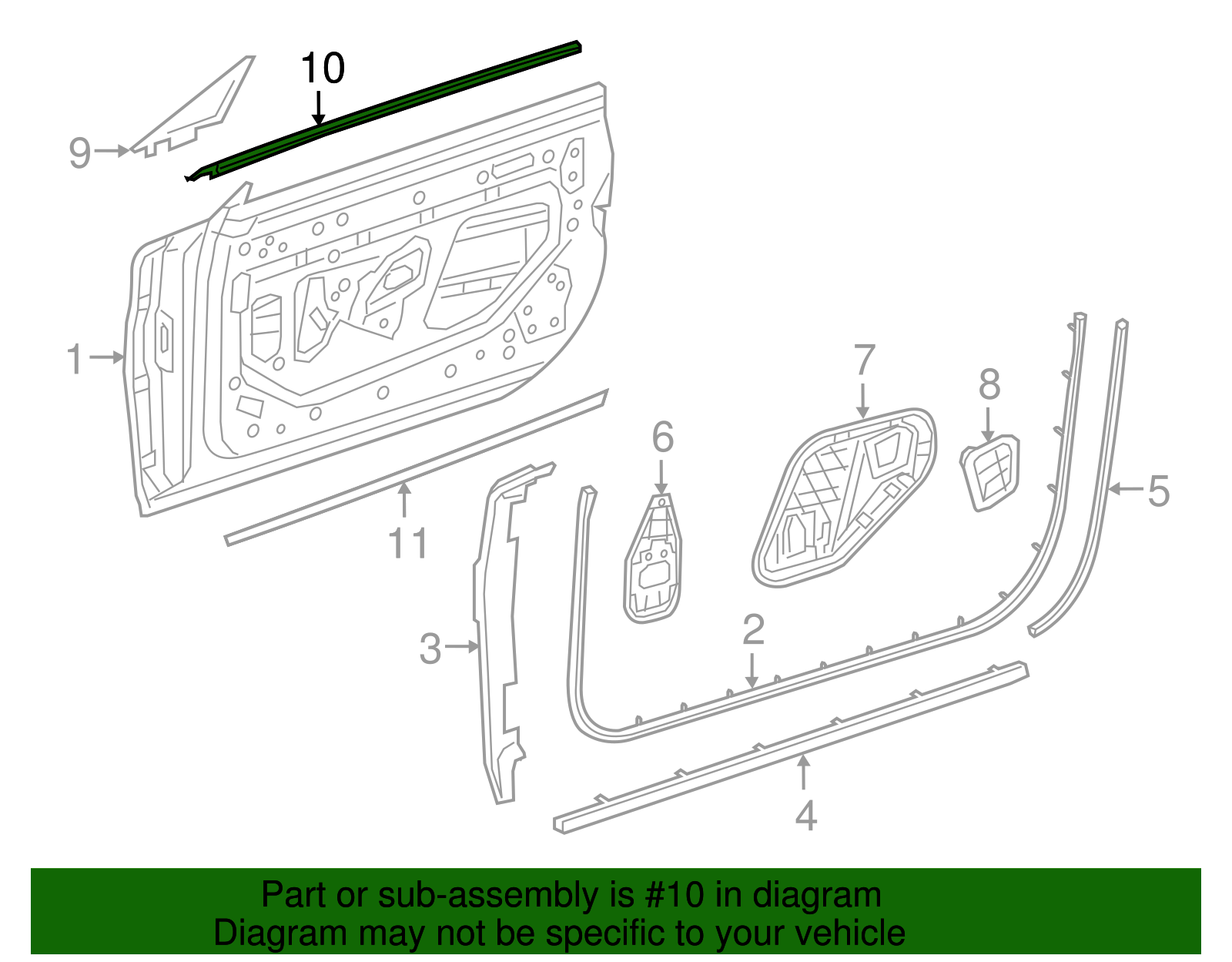 217-720-30-02 - Belt Molding 2015-2021 Mercedes-Benz | Mercedes-Benz ...