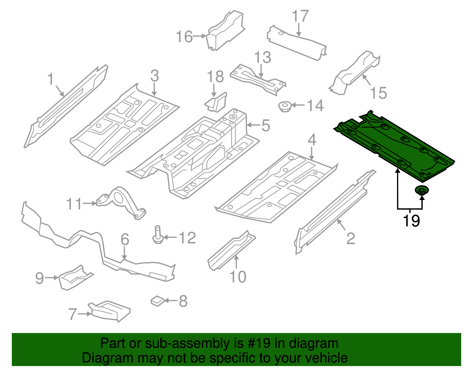 2008-2018 Volkswagen Under-Body Shield 5N0-825-201-B | VW Direct Auto Parts