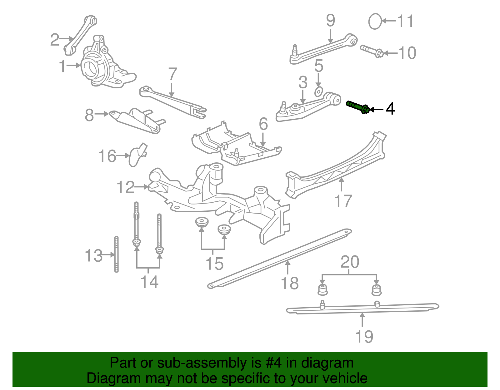1999-2024 Porsche Lower Control Arm Adjust Bolt 997-331-217-03 | Sunset ...