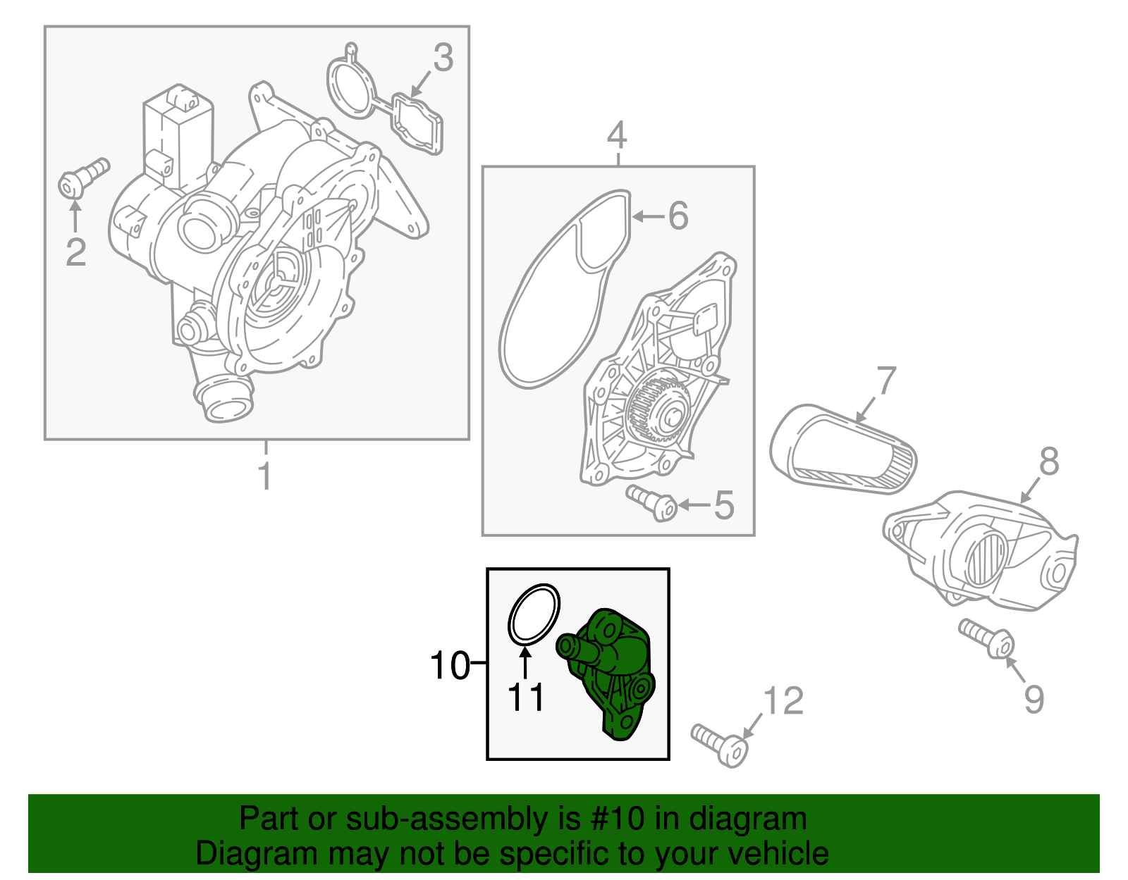 06K-121-132 - Volkswagen Engine Coolant Outlet Flange 2015-2025 ...