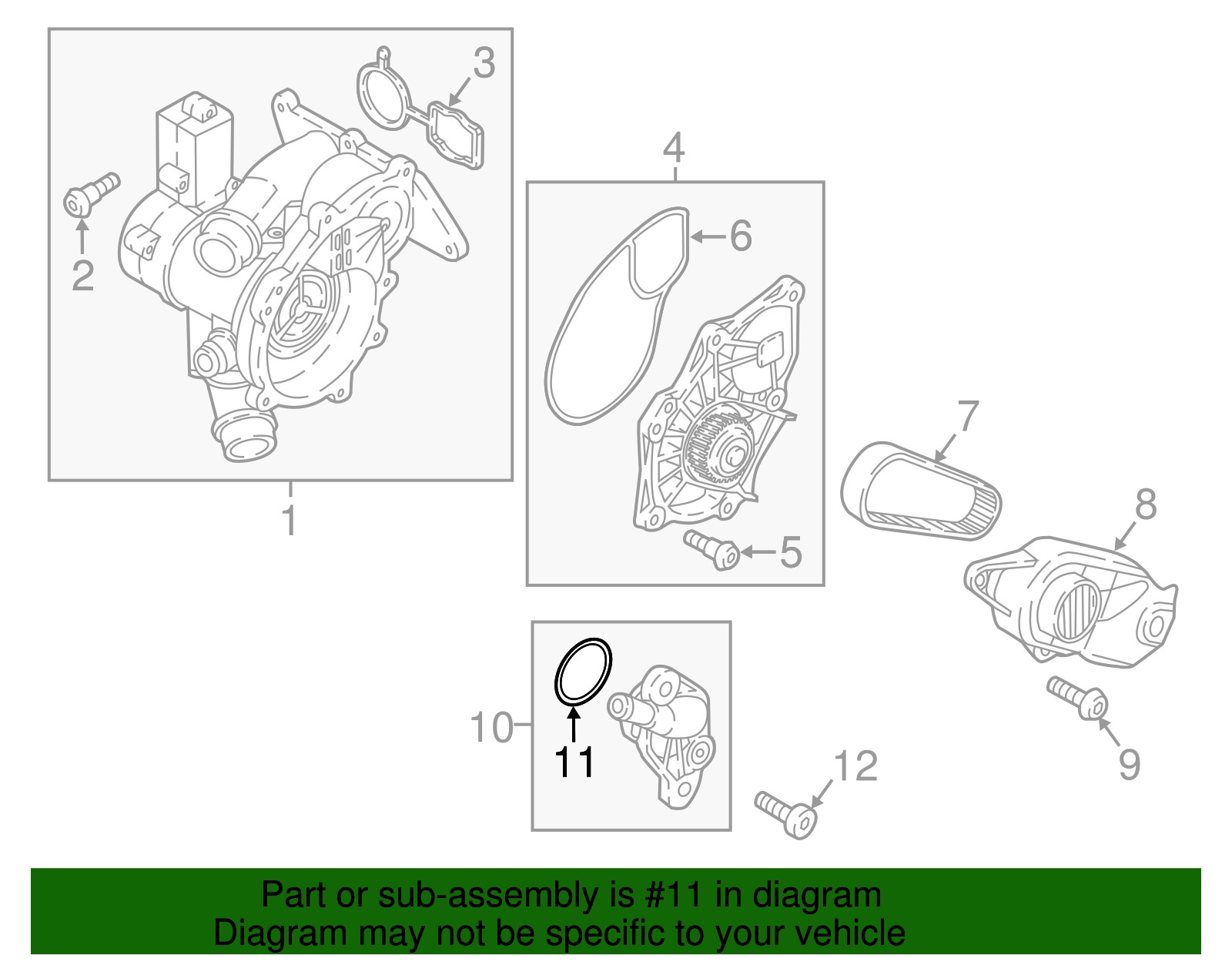 2006-2025 Volkswagen Flange Seal WHT-001-688 | VW Parts Online