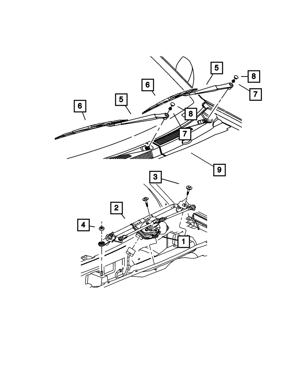 2009-2010 Jeep Commander Cowl Top Panel 55157393AD | My Mopar Parts