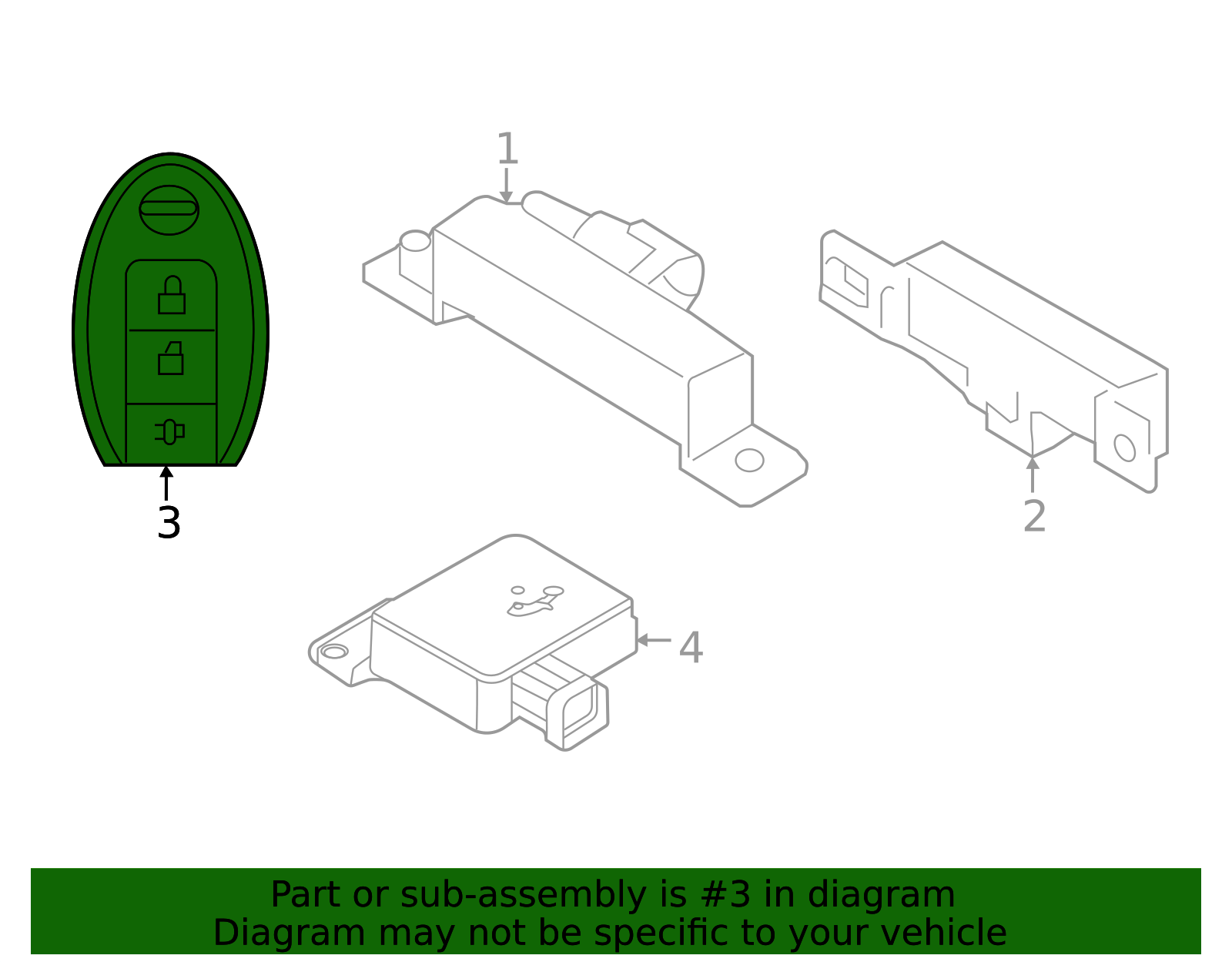 2023-2025 Nissan Keyless Entry Transmitter 285E3-7LA7E | My Nissan Part