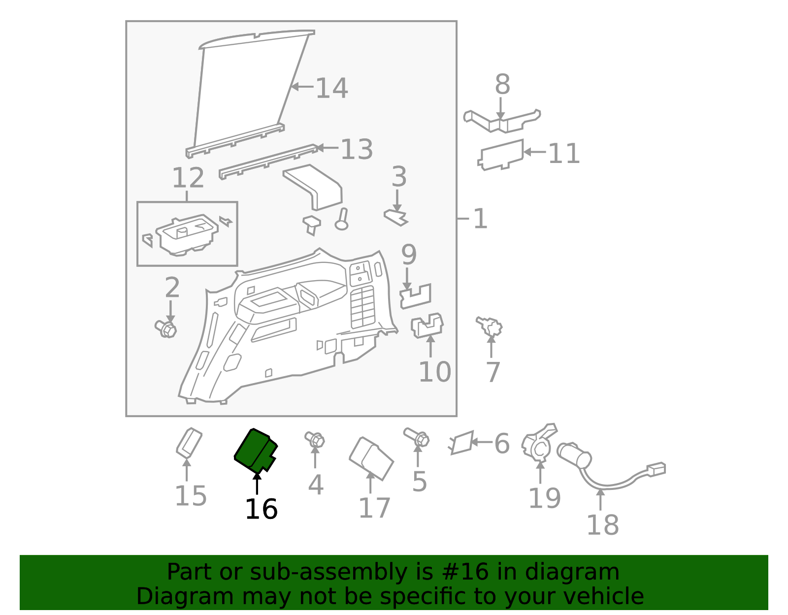 2008-2022 Toyota Sequoia Seat Switch 84190-0C010 | OEM Parts Online