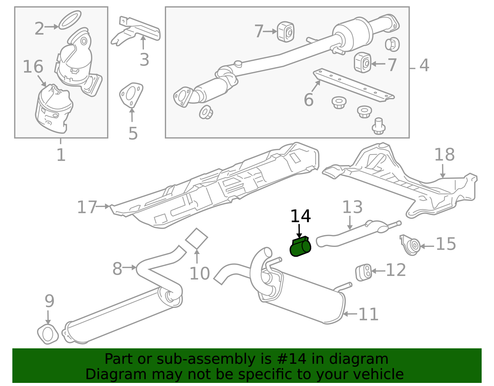 2011-2019 GM Exhaust Pipe Clamp 13278369 GM | GMPartsDirect.com