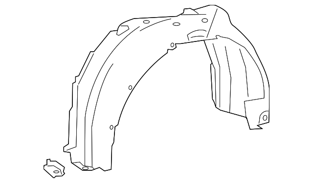 53875-07020 - Fender Liner 2013-2018 Toyota Avalon | Bam Wholesale Parts