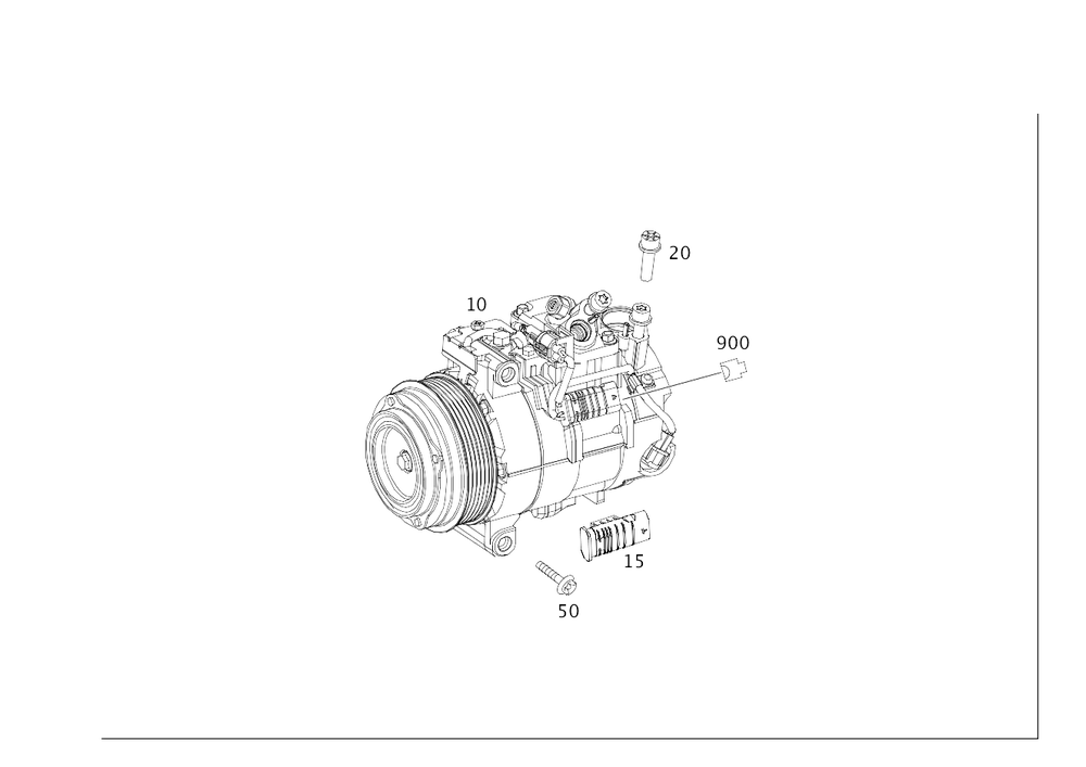 2005-2018 Mercedes-Benz Remanufactured Refrigerant Compressor 000-830 ...