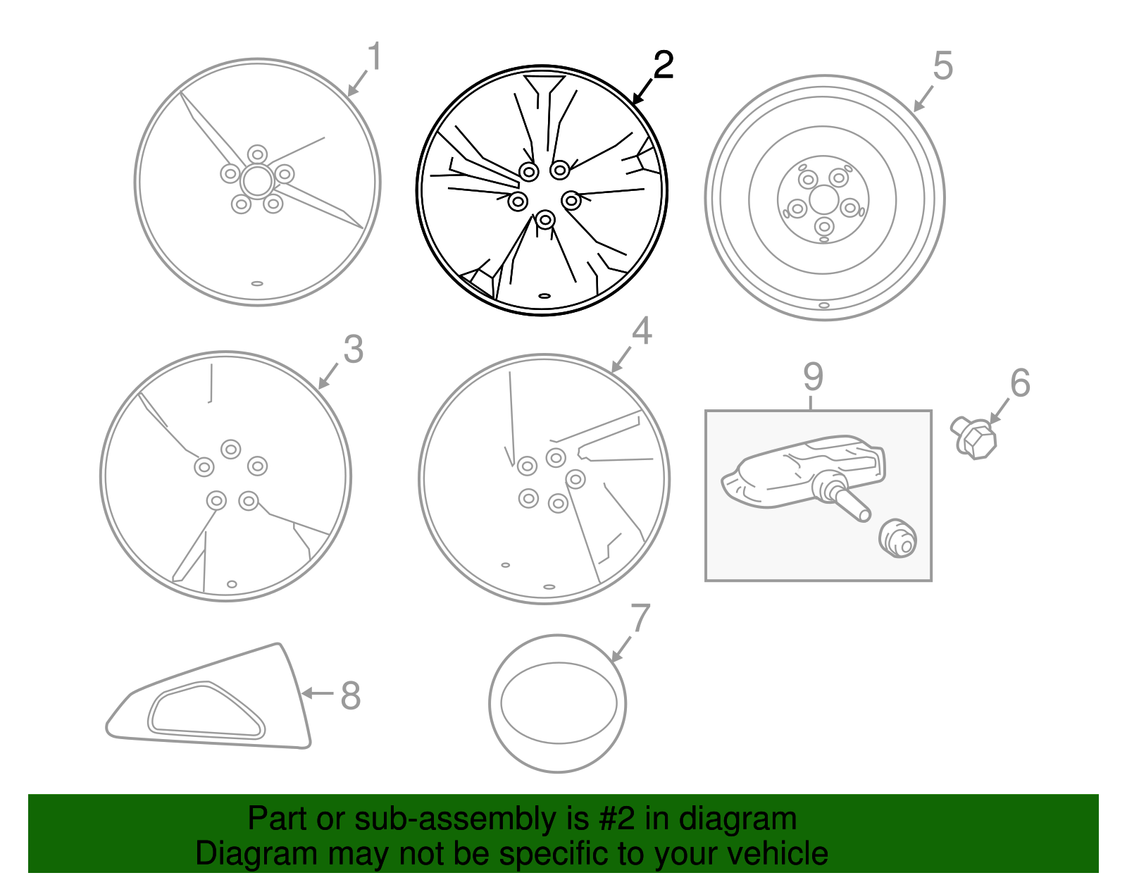 42611-0E390 - Lexus Wheel, Alloy 2016-2022 Lexus | Performance Auto Parts