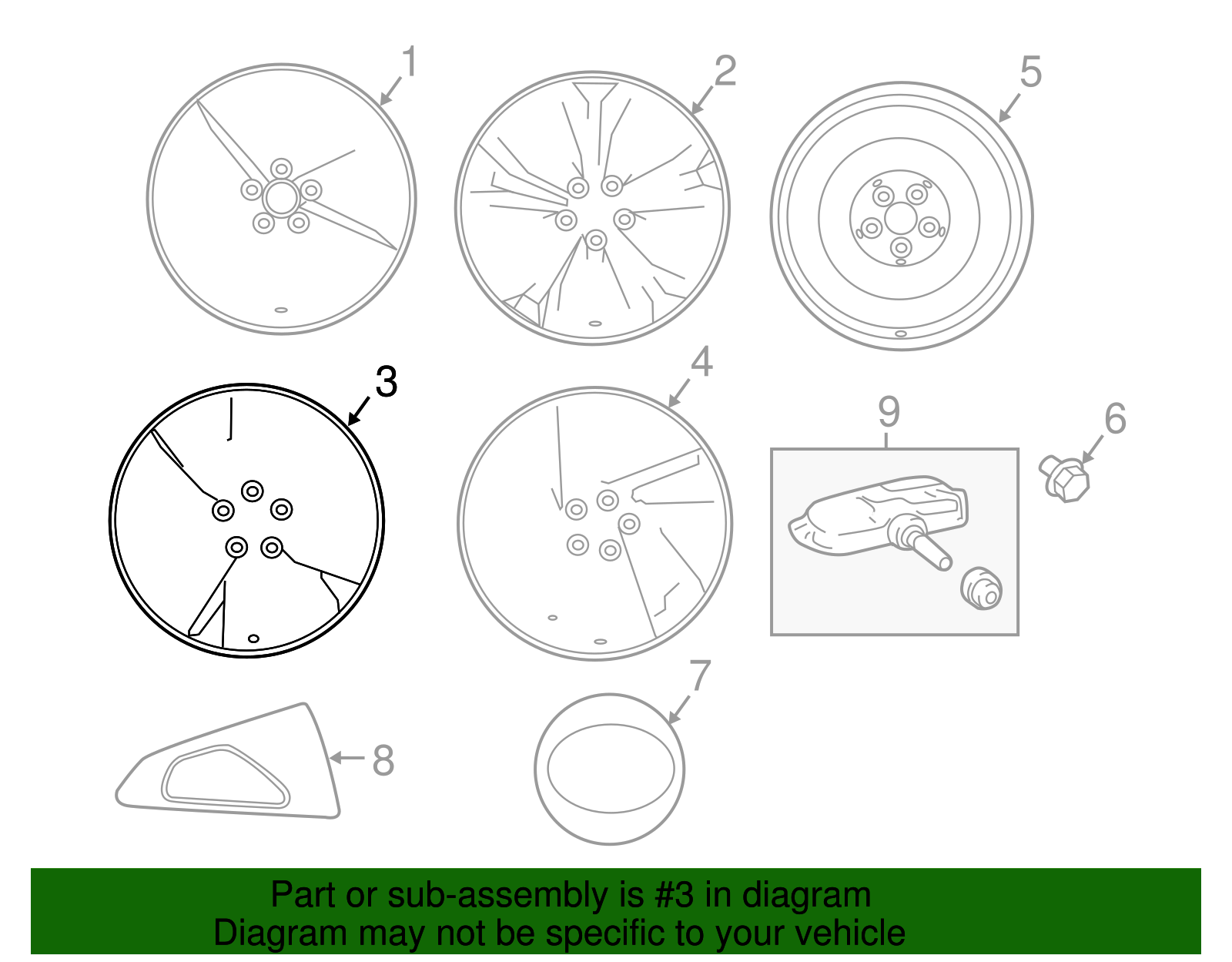 4261A-0E120 - Wheel, Alloy 2016-2022 Lexus | Lexus of Stevens Creek Parts