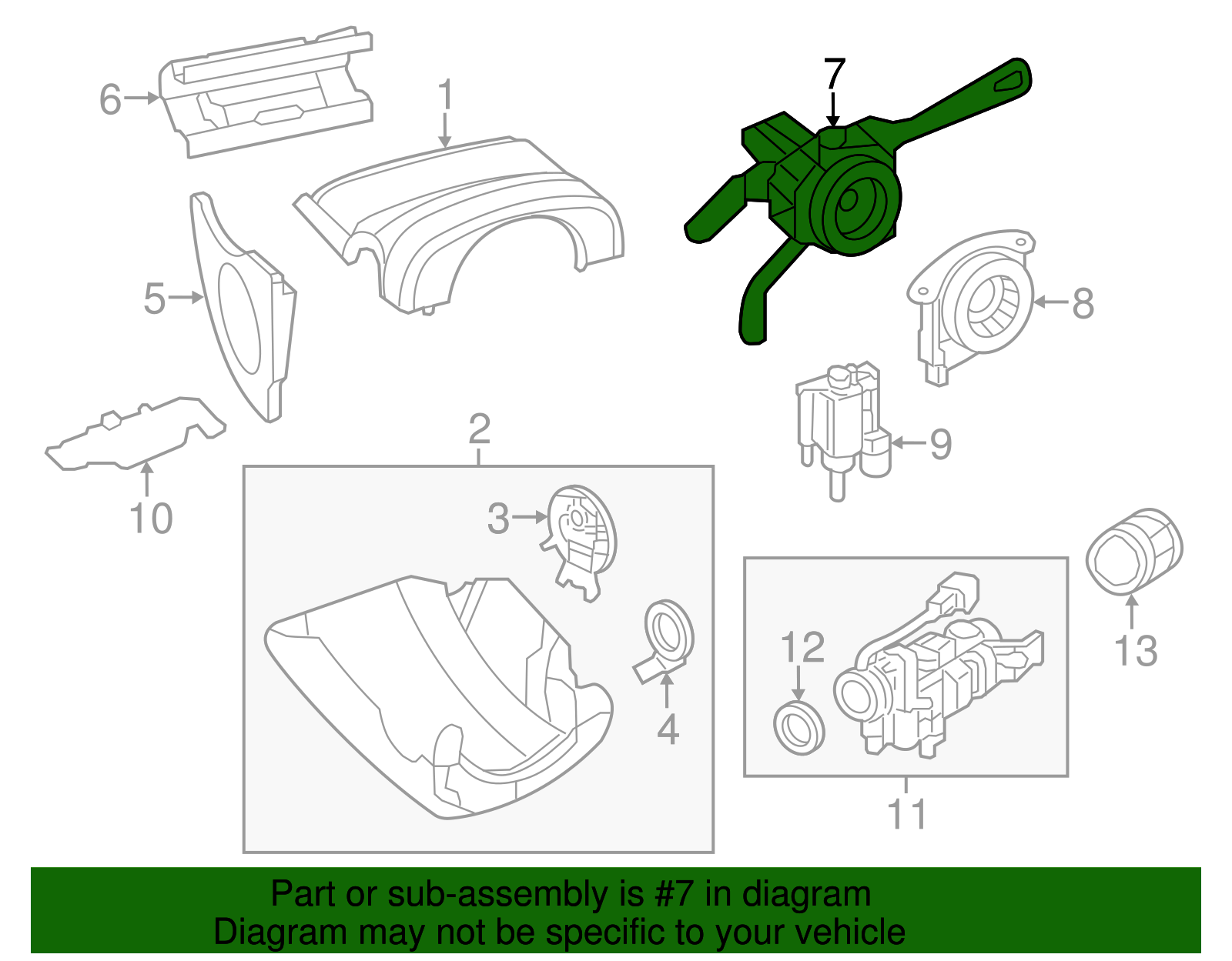 2010-2019 Volkswagen Multi-Function Switch 5K0-953-502-M-9B9 | OEM ...