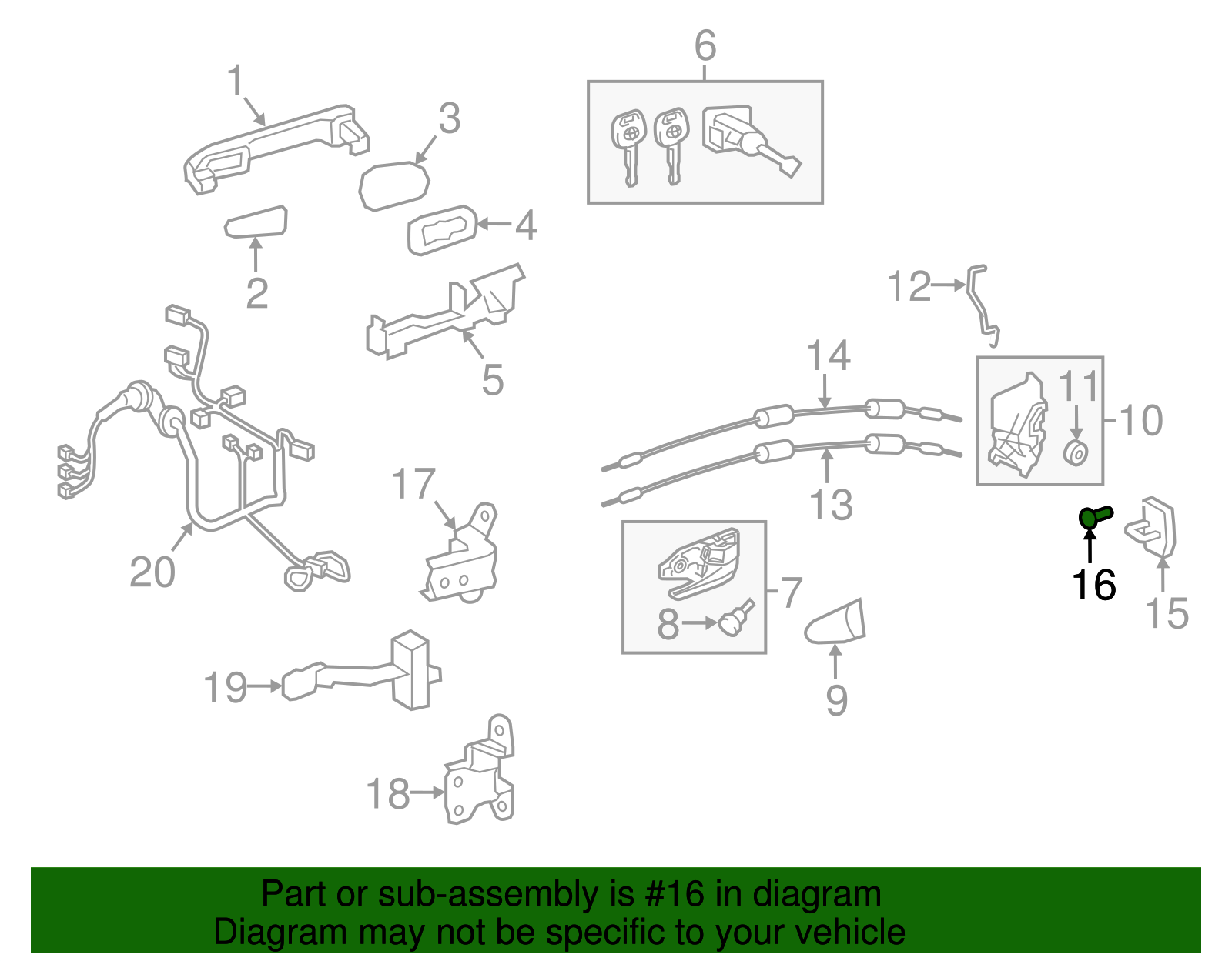 Genuine Toyota Lift-Gate Lock Striker Plate Bolt part# 90148-A0017 for ...