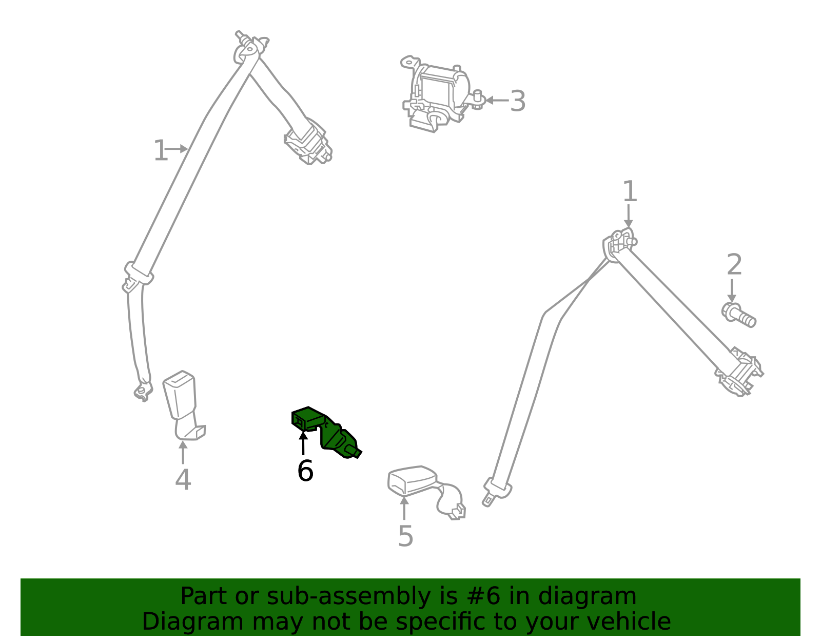 89860-CW200-NNB - High-Quality Center Buckle for AutoNation Parts