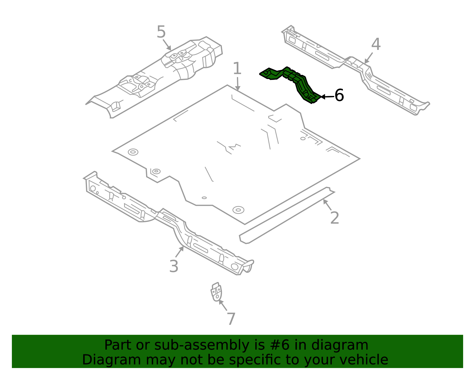 2003-2008 Hyundai Tiburon Muffler Bracket 65113-2D000 | MotorMotor