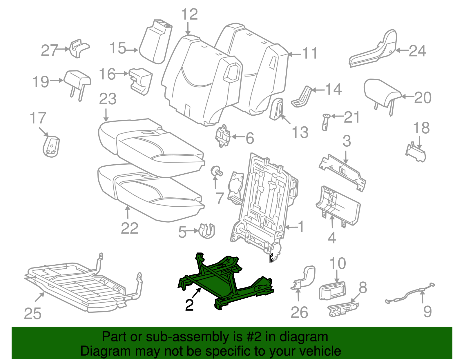 2006-2012 Toyota RAV4 Seat Adjuster 72740-0R010 | Toyota Parts Center