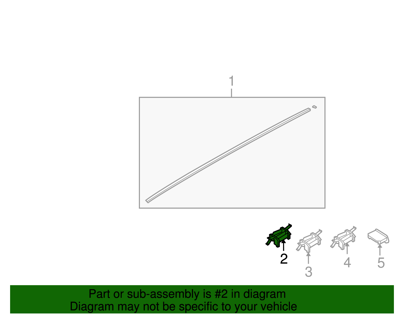 87217-2J000 - Roof Molding Clip 2009 Kia Borrego | Kia.Parts Store