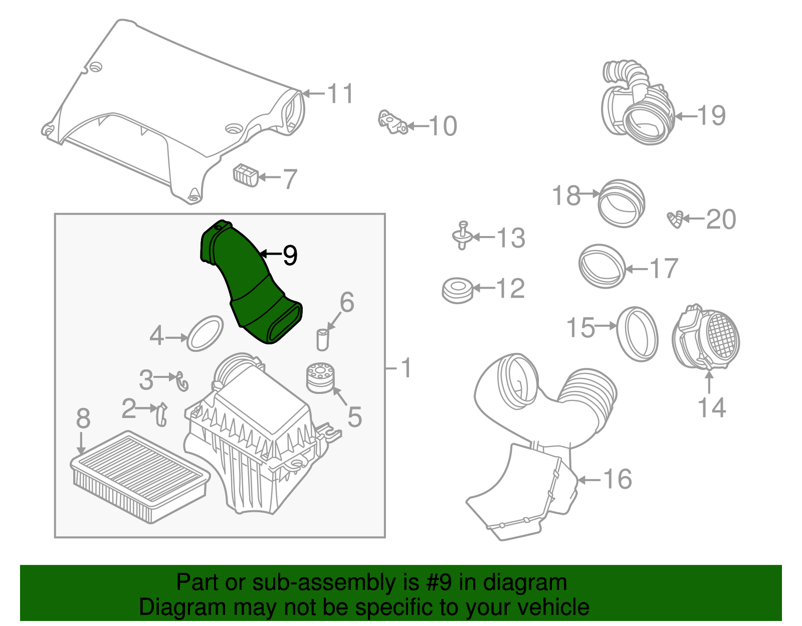 13711438471 - 2001-2006 BMW X5 Air Intake Boot (13-71-1-438-471) | BMW ...