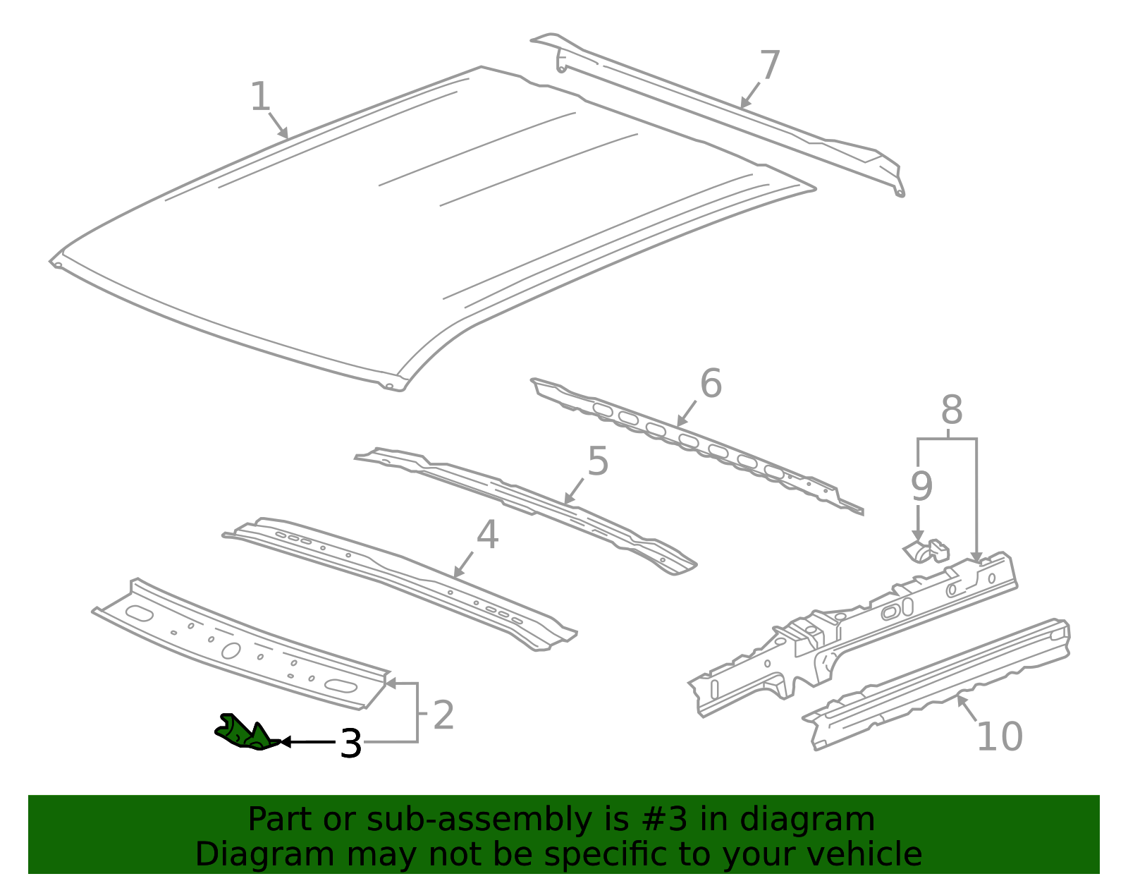 2019-2025 GM Windshield Header Bracket 23507061 | Shop Matick Buick GMC