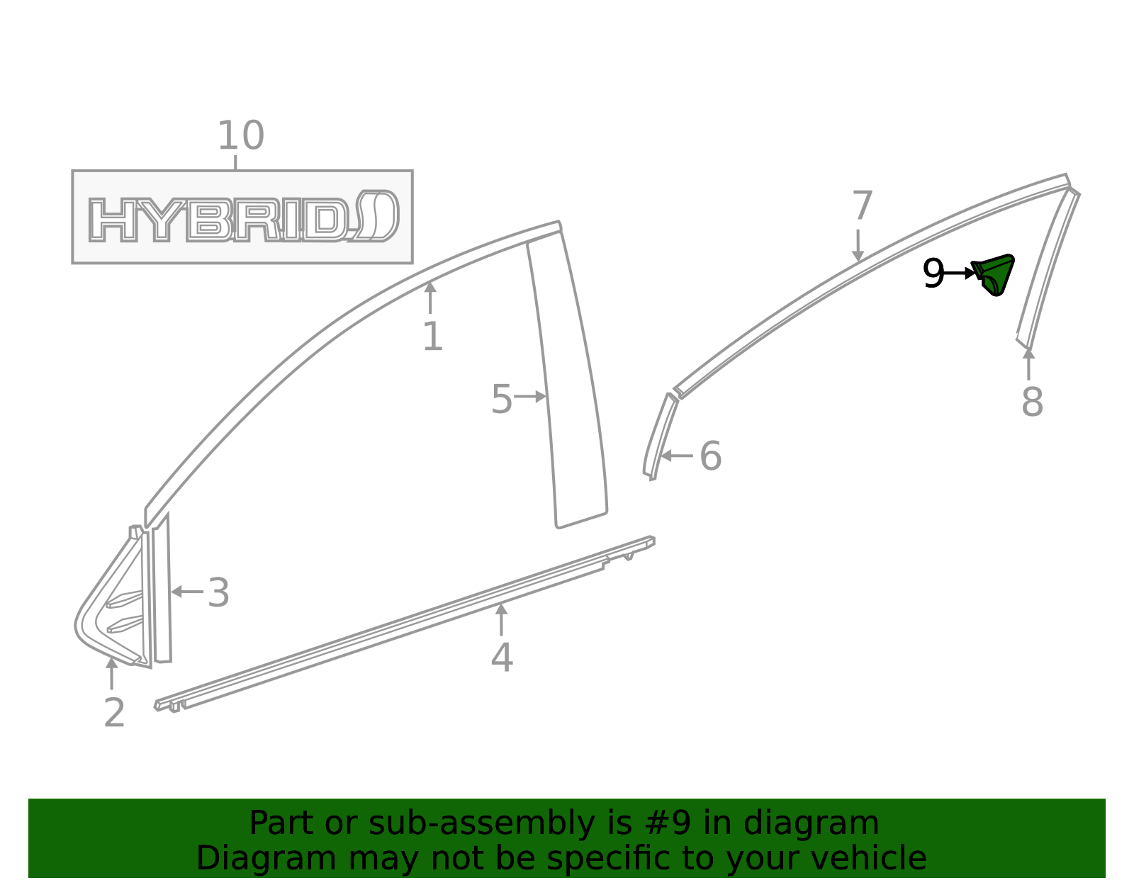 Corner Trim 67663-08020 | Toyota Parts Center