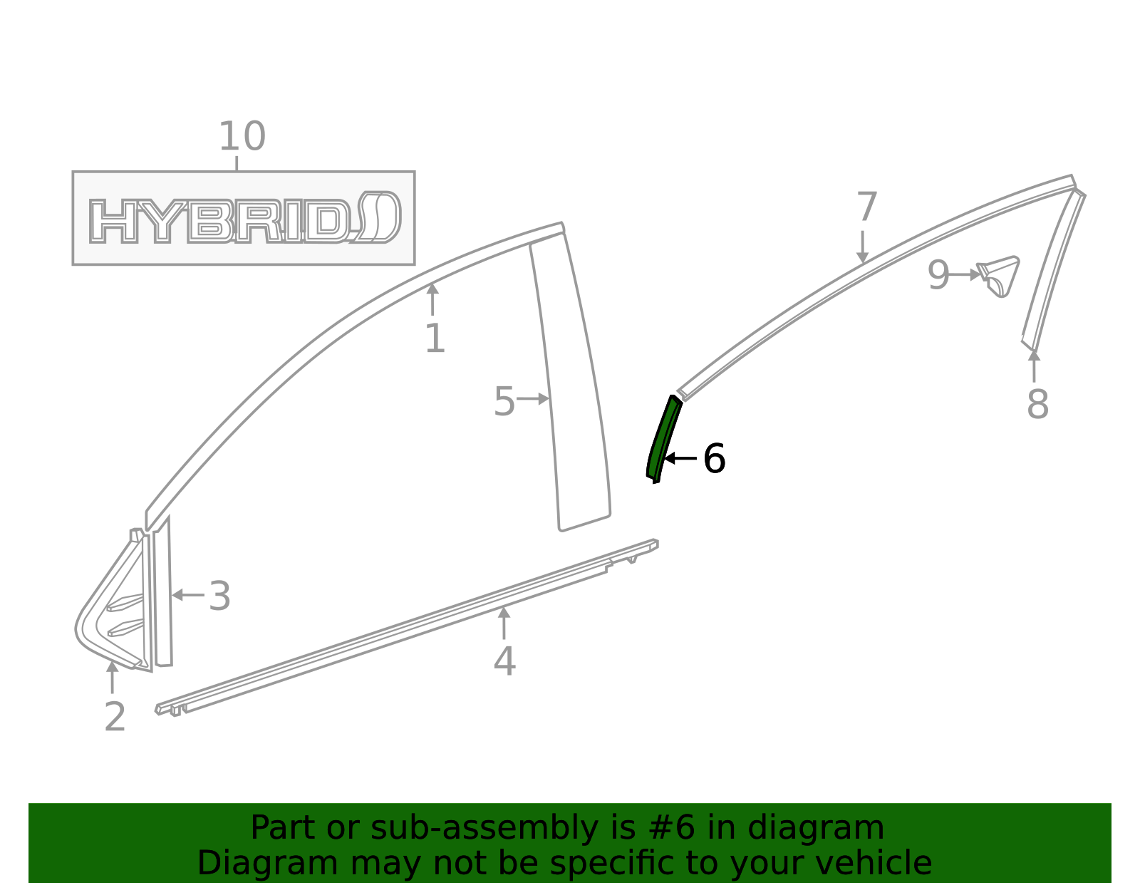 75921-08030 - Black Out Tape - 2021-2025 Toyota Sienna | OEM Genuine ...