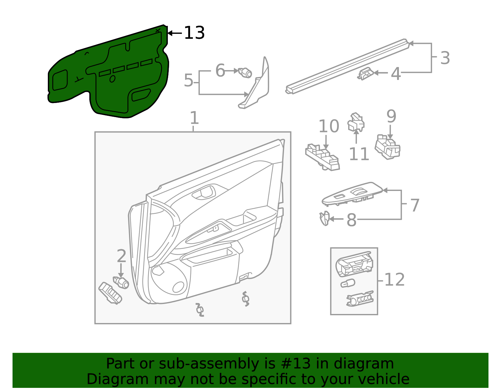 67832-07020 - High-Quality Door Water Deflector for 2005-2010 Toyota ...