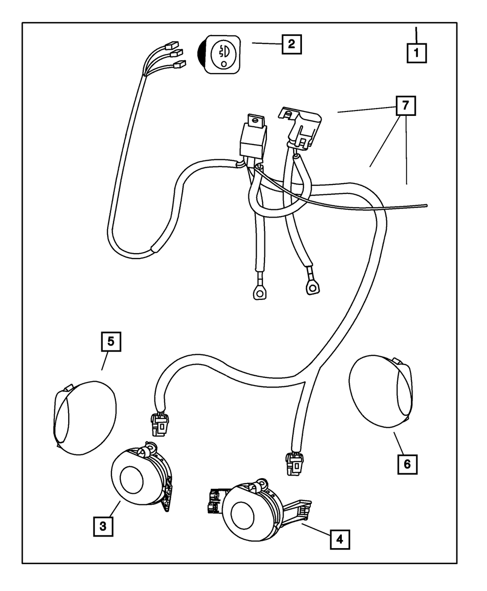 55077475AE - Fog Lamp Lamp And Bracket, Left 2002-2010 Dodge | The ...