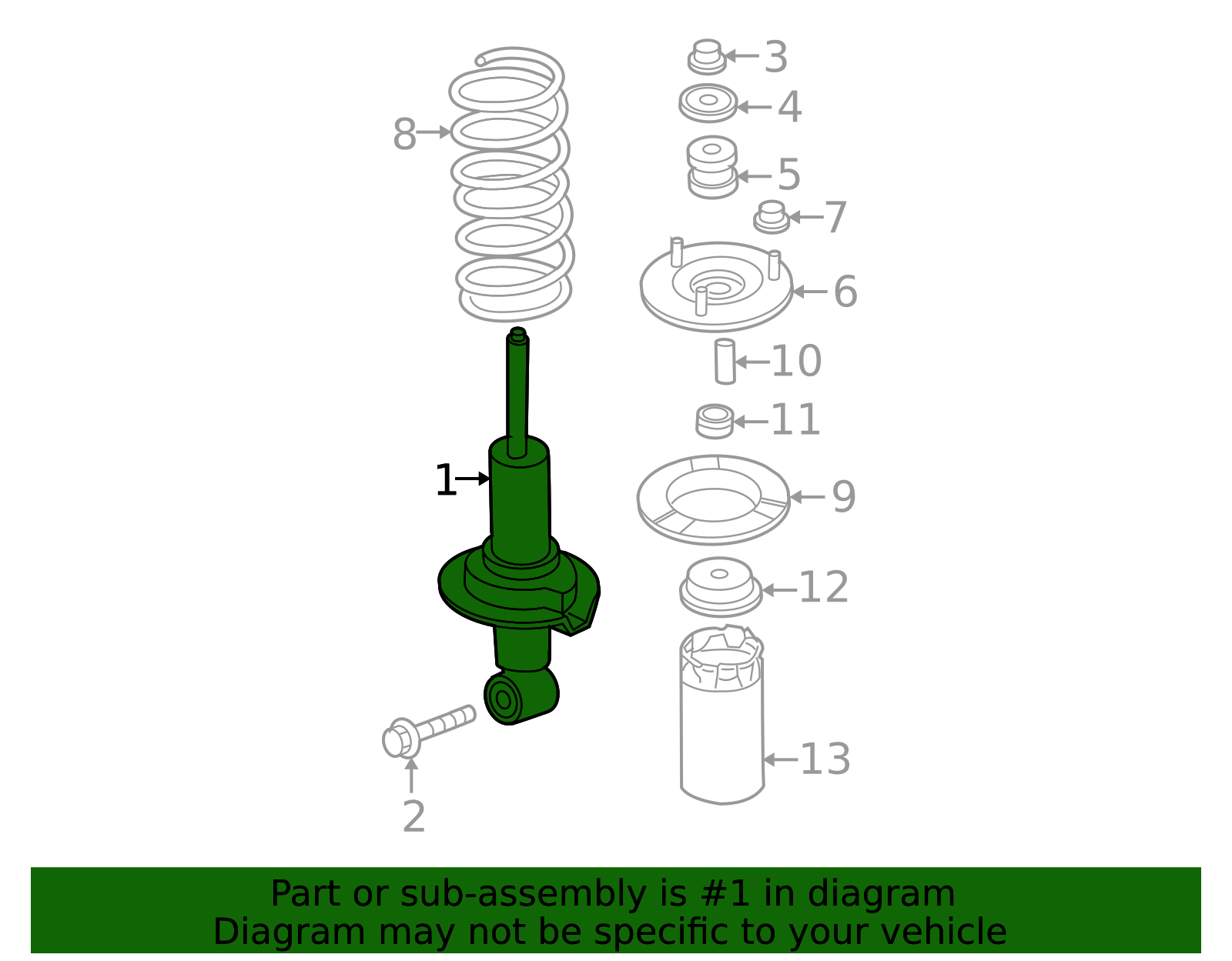 2005-2021 Nissan Value Advantage™ COMPLETE SHOCK SPRING AND MOUNT ASSY ...