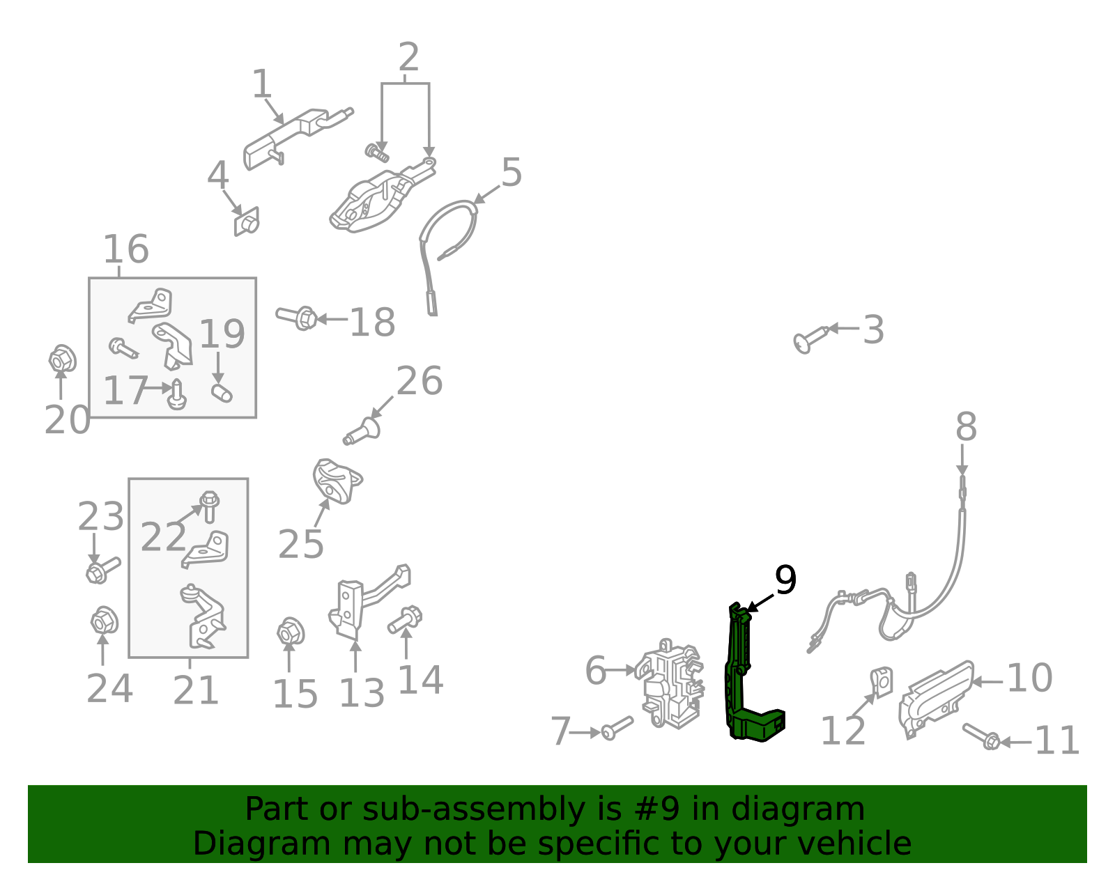 Genuine OEM Ford Part - Door Latch Bracket ML3Z-1626495-B | Genuine OEM ...
