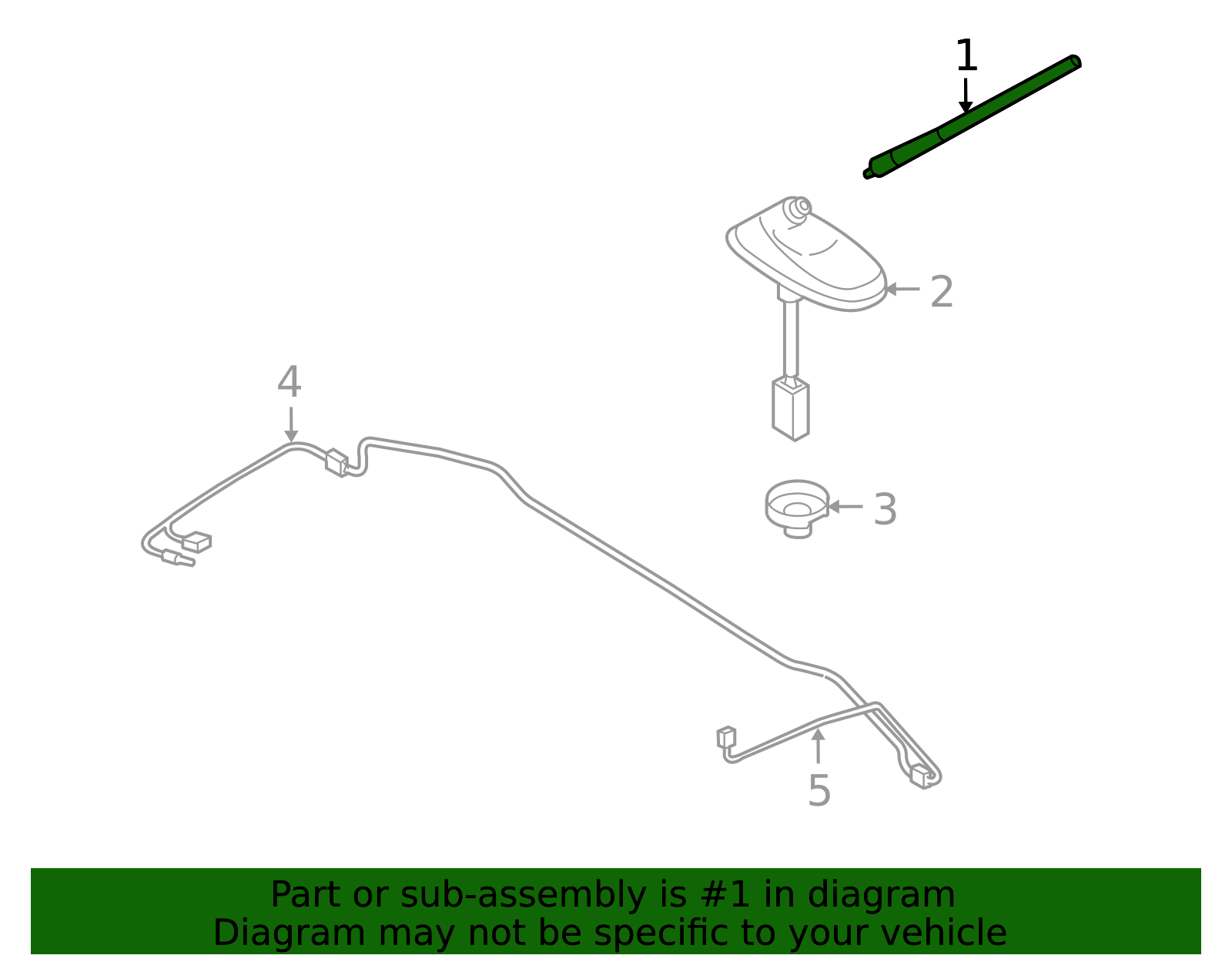 2007-2015 Mazda Antenna Mast EG23-66-A30 | OEM Parts Online