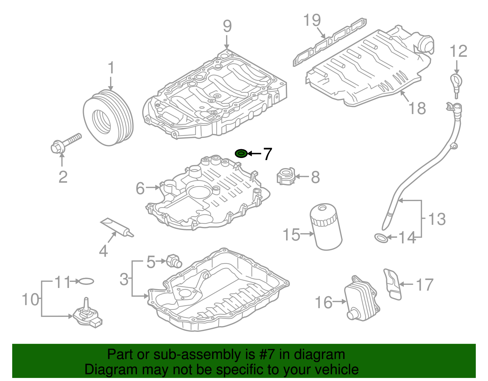 2009-2018 Audi Baffle Gasket 06J-103-147 | Audi USA Parts