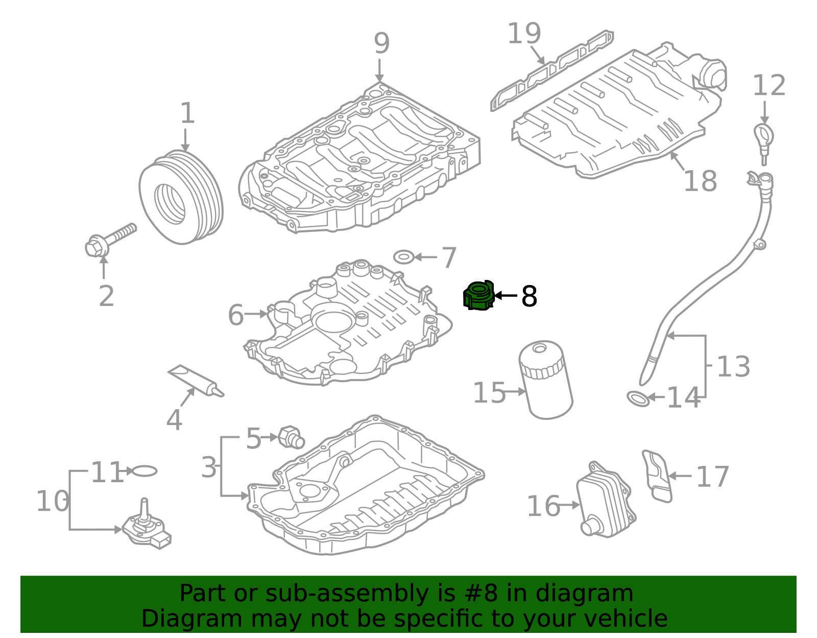 2009-2018 Audi Check Valve 06H-103-156 | TascaParts.com