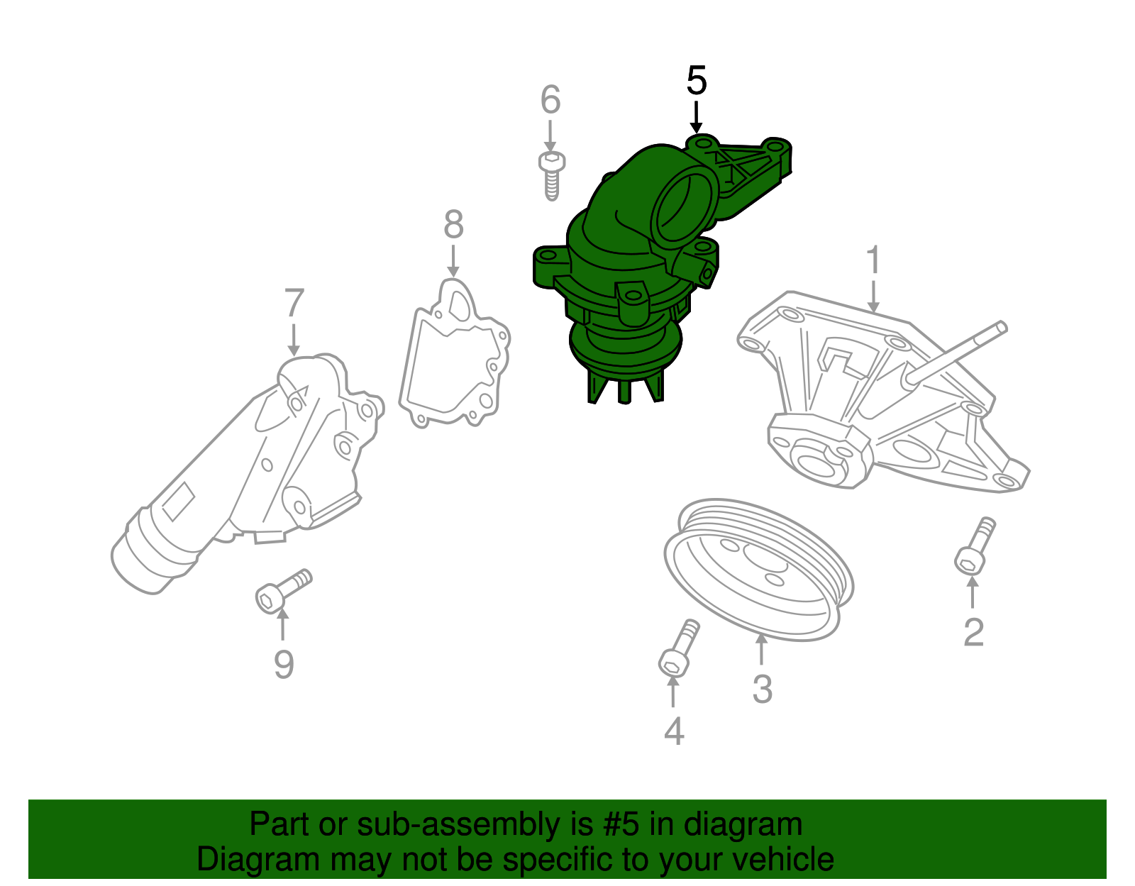 2011-2015 Volkswagen Touareg Thermostat Unit 06E-121-111-AL | VW Direct ...