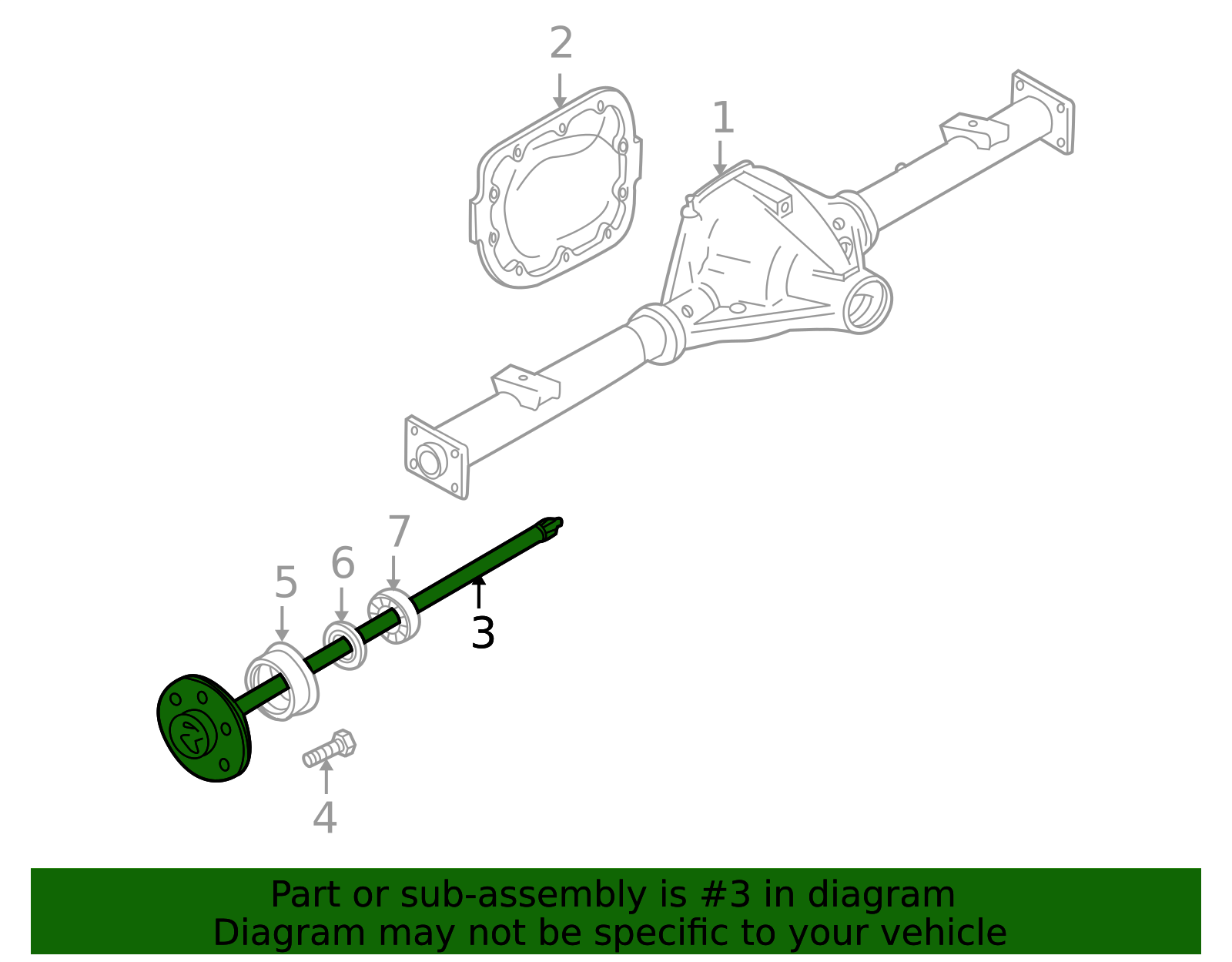 9L3Z-4234-A - Ford Axle Shaft 2009-2014 Ford F-150 | Performance Auto Parts