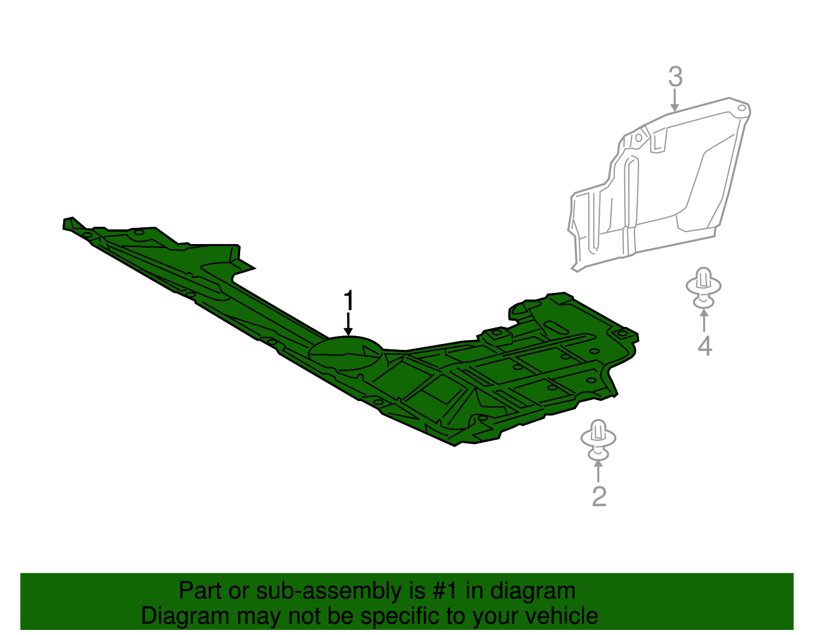 51441-42170 - Under Cover - 2016-2018 Toyota RAV4 | OEM Genuine Toyota ...