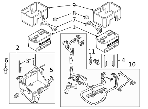 Battery & Related Components for 2019 Ford F-250 Super Duty | Ford OEM ...