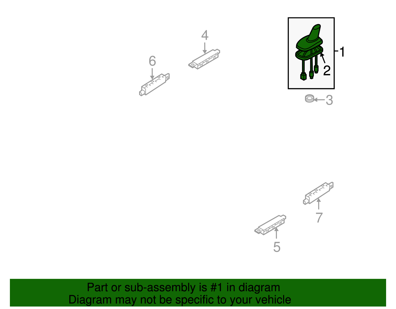 3C0-035-507-AA - Antenna Assembly 2010-2019 Volkswagen | Wolfsburg ...