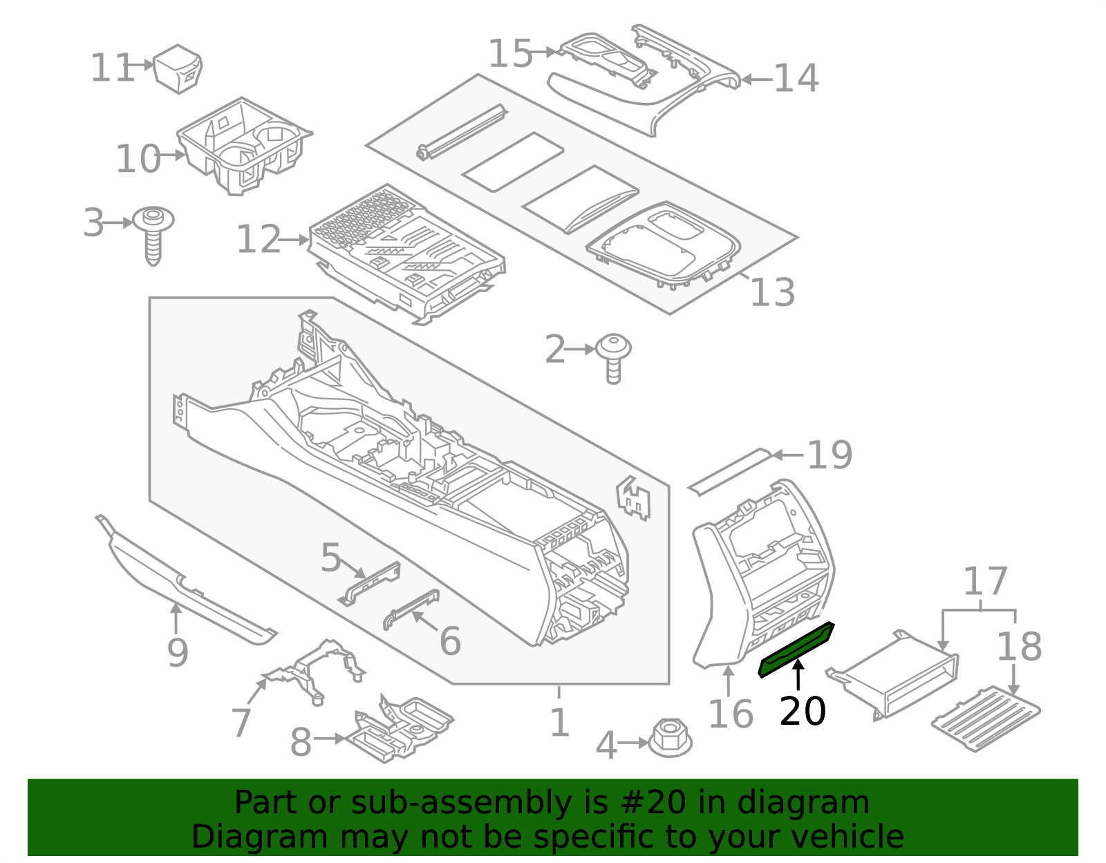 2016-2022 BMW Lower Molding 51-16-9-384-717 | BMW OEM Parts